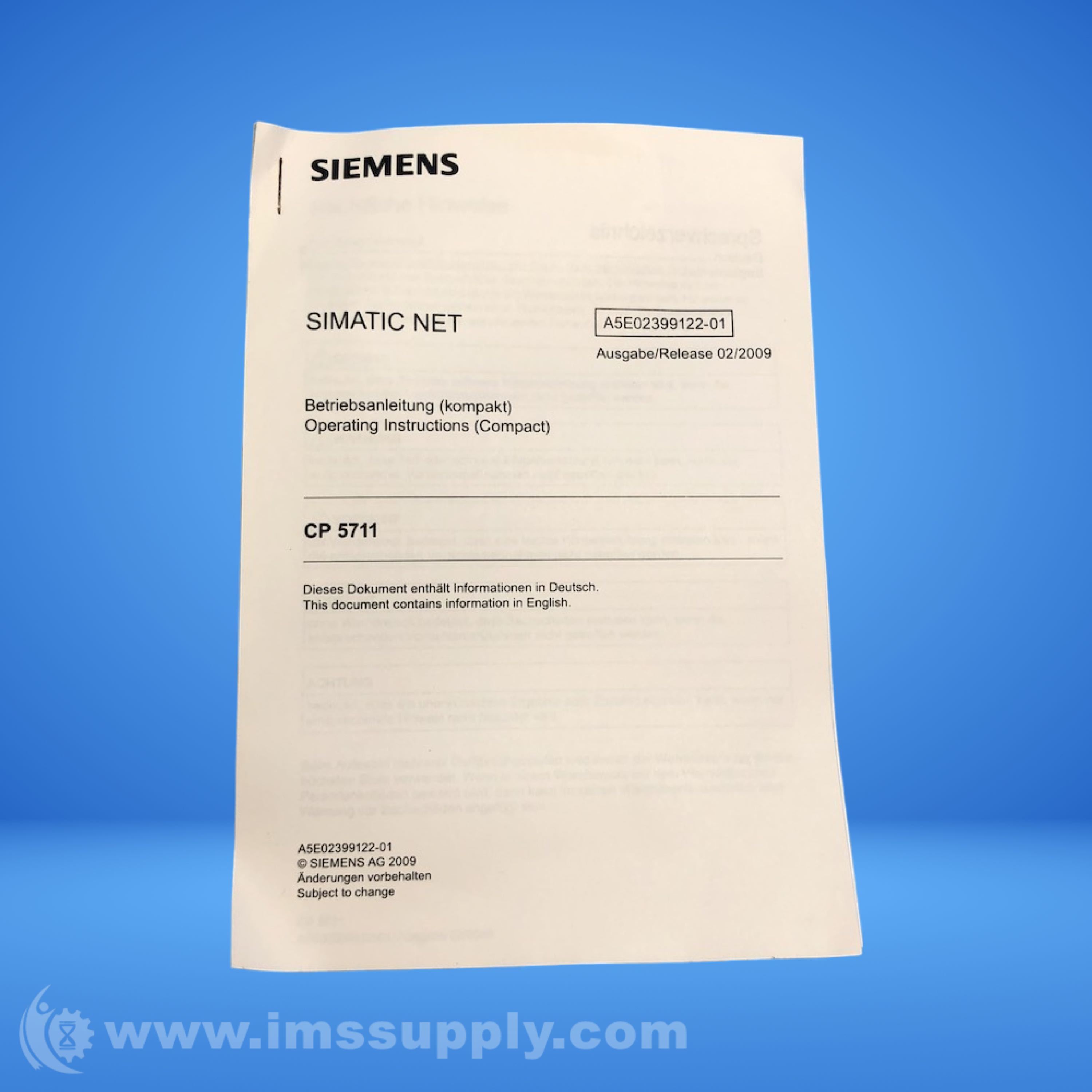 Siemens CP5711 Communications Processor - IMS Supply
