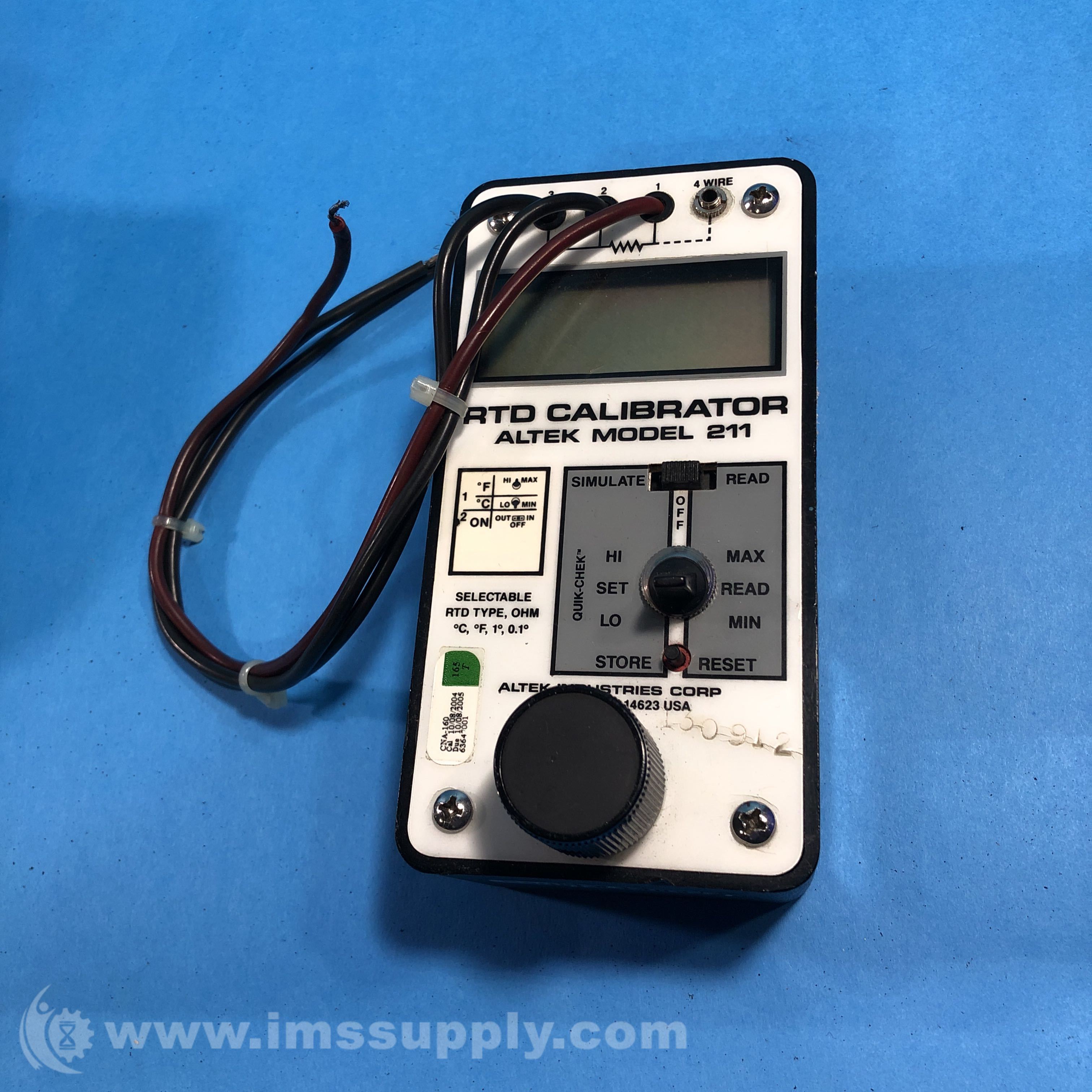 Altek 211 Resistance Temperature RTD Calibrator - IMS Supply