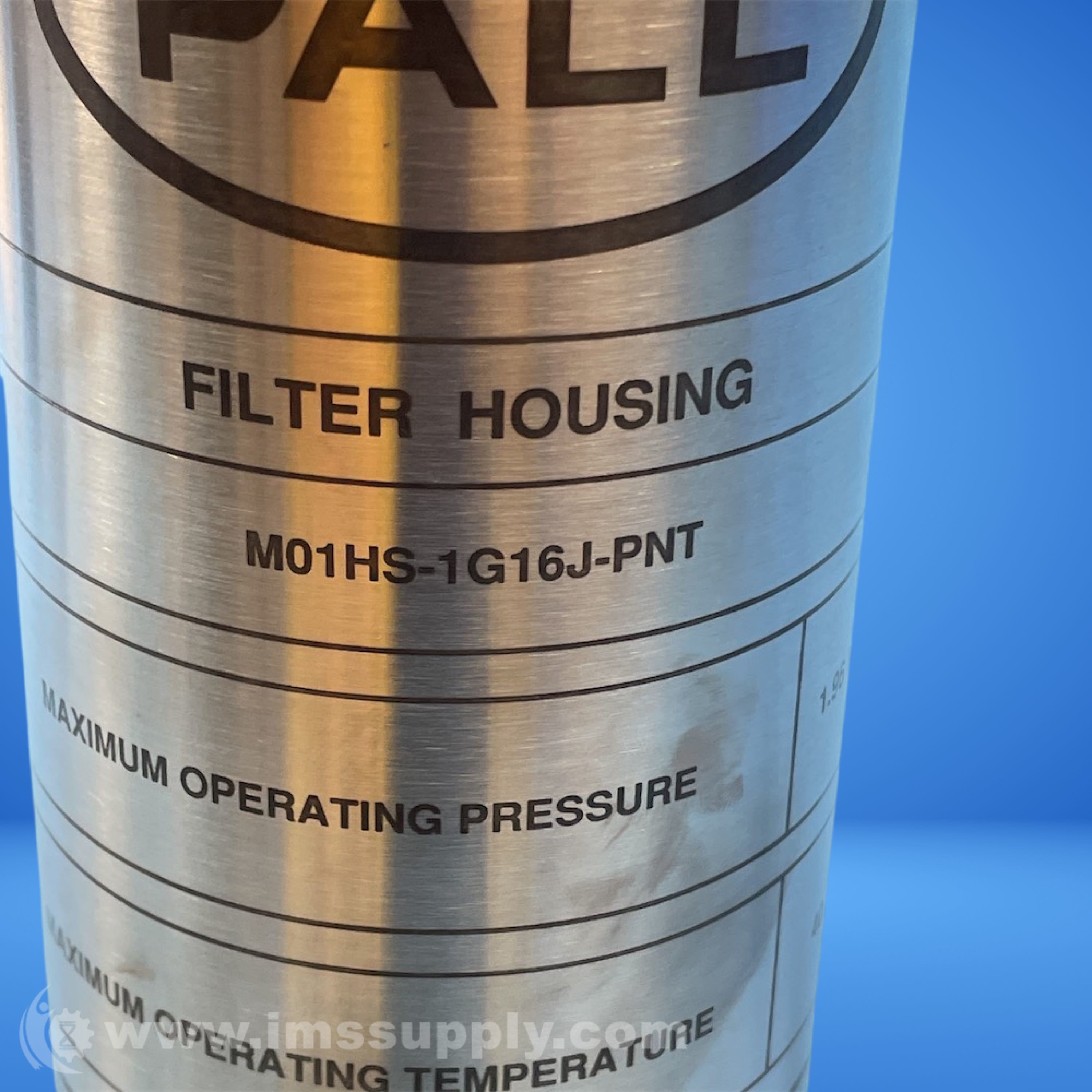 Pall M01HS-1G16J-PNT Filter Housing - IMS Supply