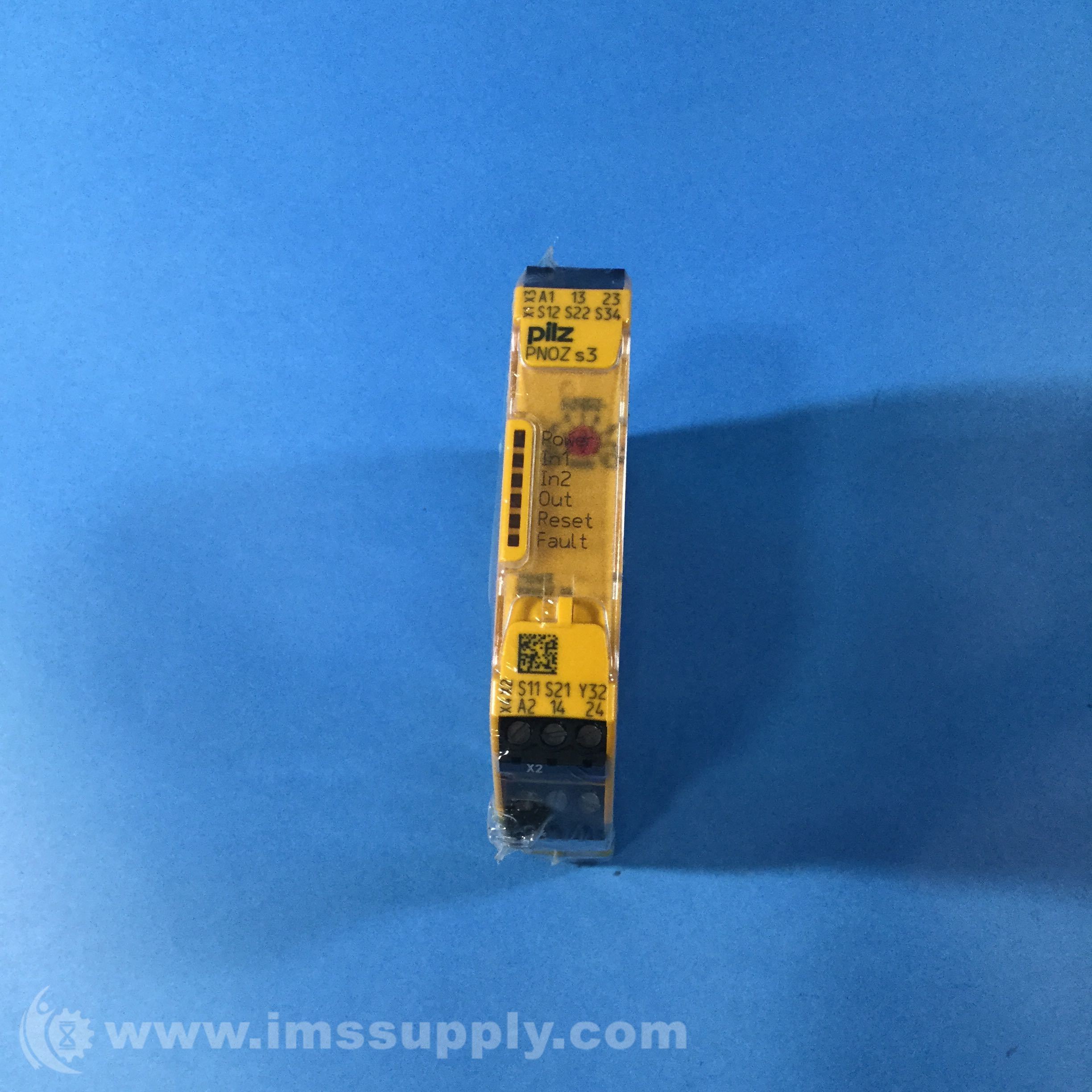 Pilz 750103 Safety Relay, 24VDC COIL, 2xN/O, Sigma, PNOZ s3 - IMS Supply