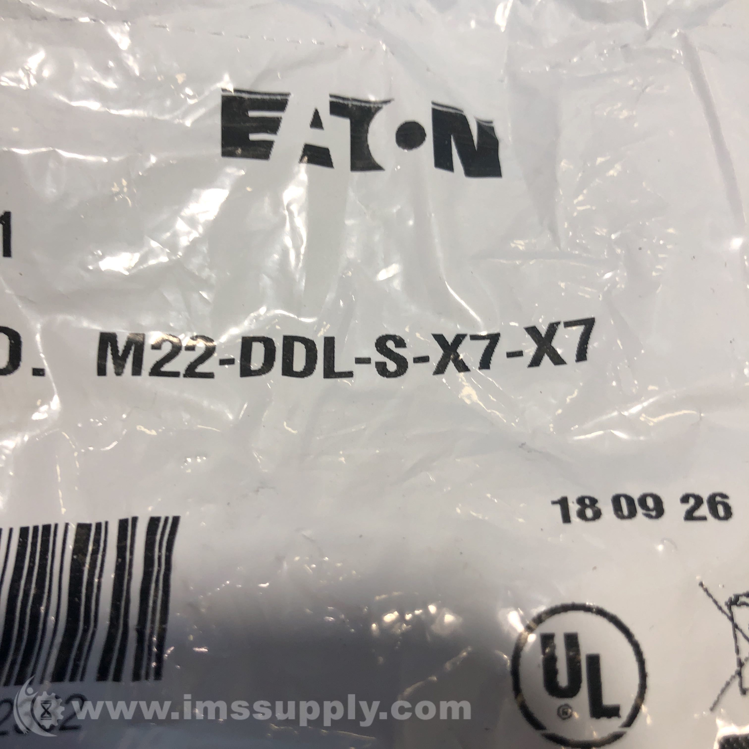 Eaton Corporation M22-DDL-S-X7-X7 Modular Pushbutton - IMS Supply