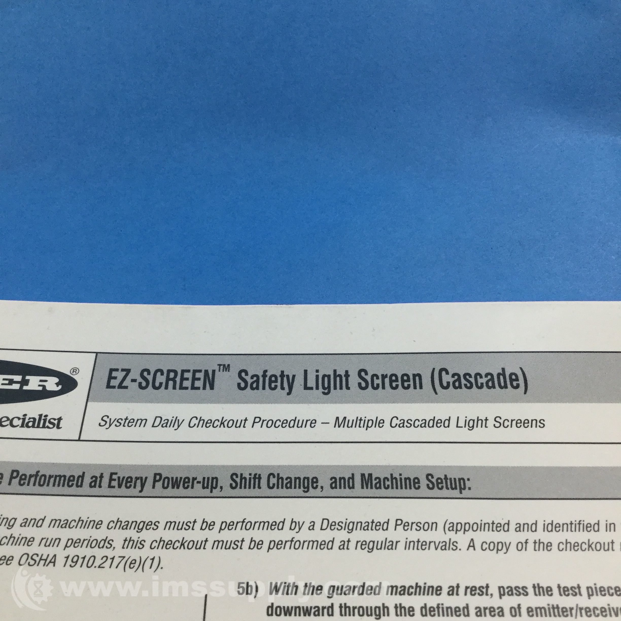 Banner EZ-SCREEN SAFETY LIGHT SCREEN (CASCADE) - IMS Supply