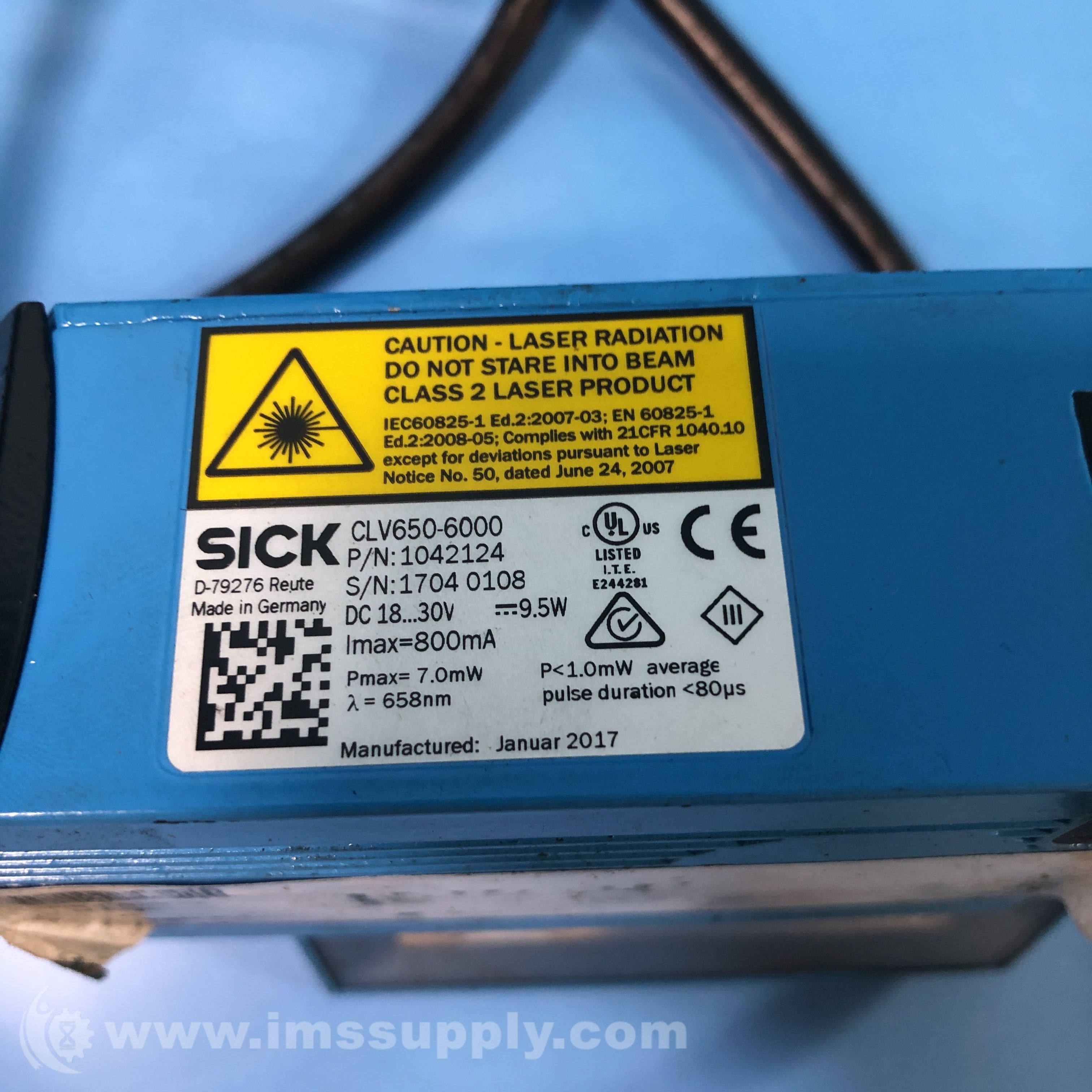 Sick 1042124 Standard Density 1D Barcode Scanner - IMS Supply