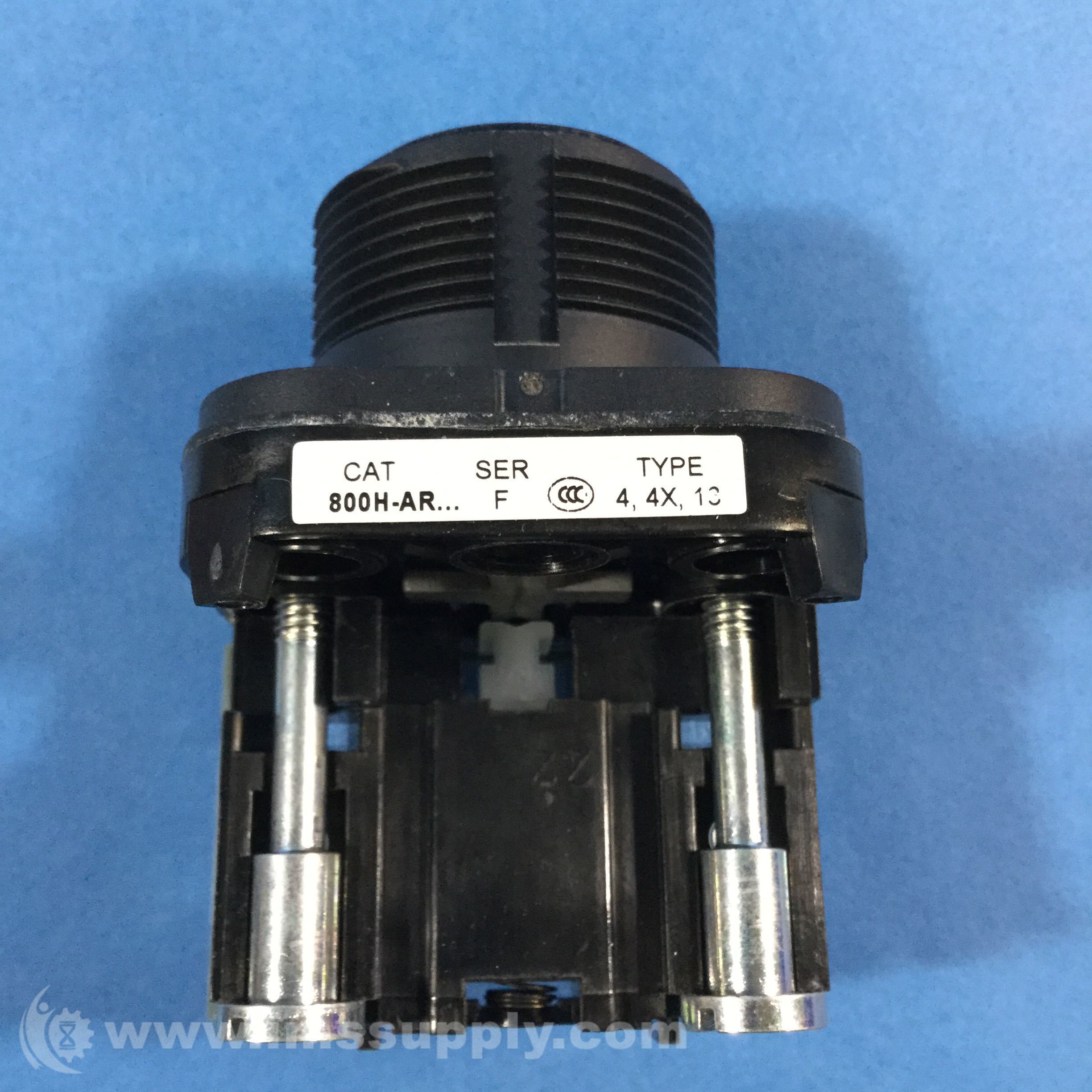 Allen Bradley 800H-AR2D1 Push Button, Bootless Flush Head, Black - IMS ...