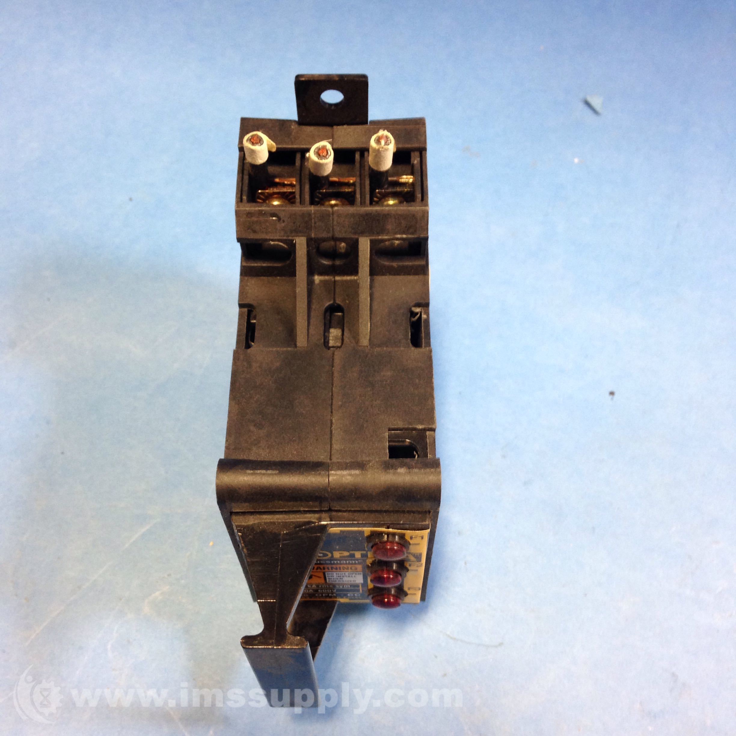 Bussmann OPM-CC Fuse Block, 30 AMP, 600 VAC, CLASS CC - IMS Supply