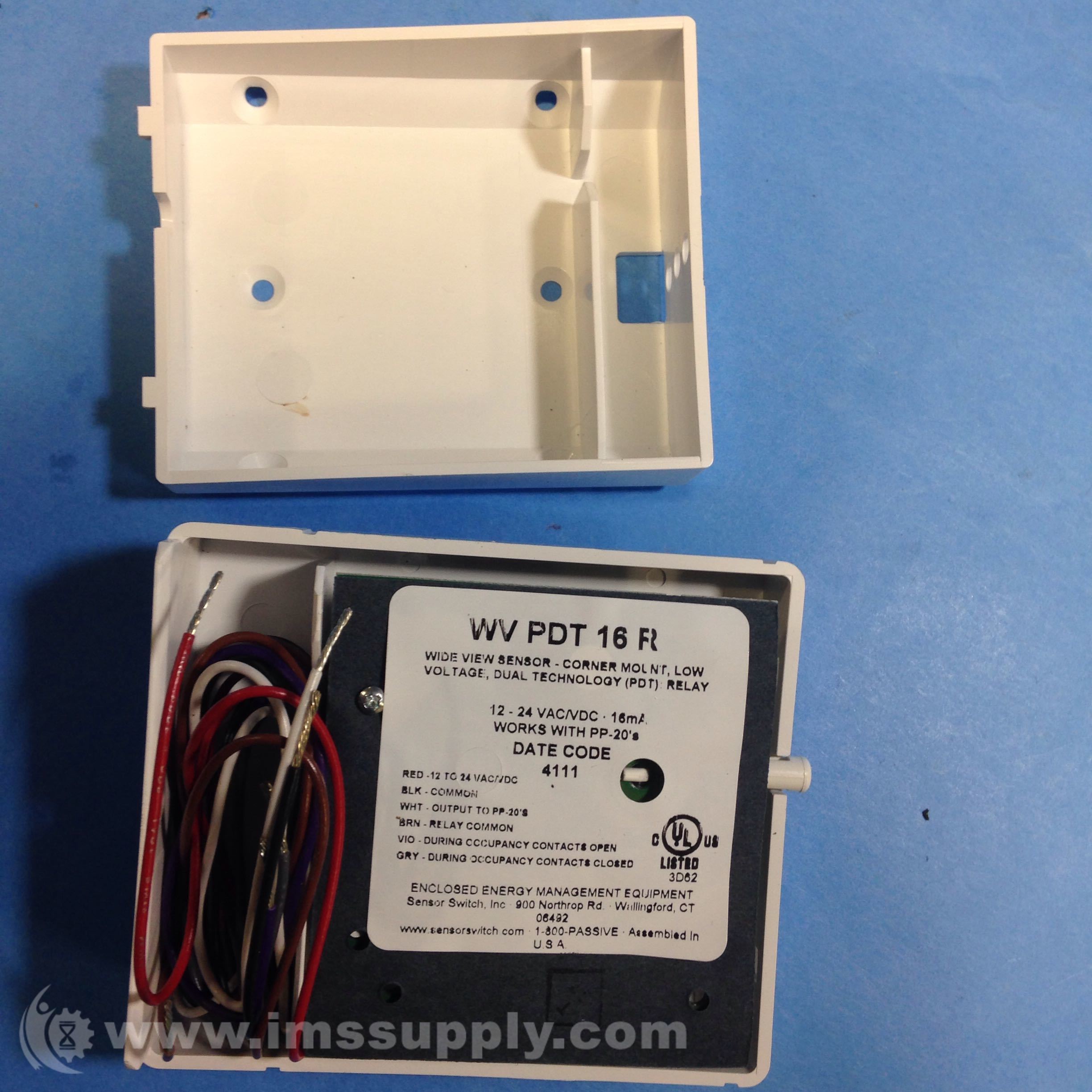 Sensor Switch WV PDT 16 R Sensor Switch Wide View Dual Technology - IMS ...