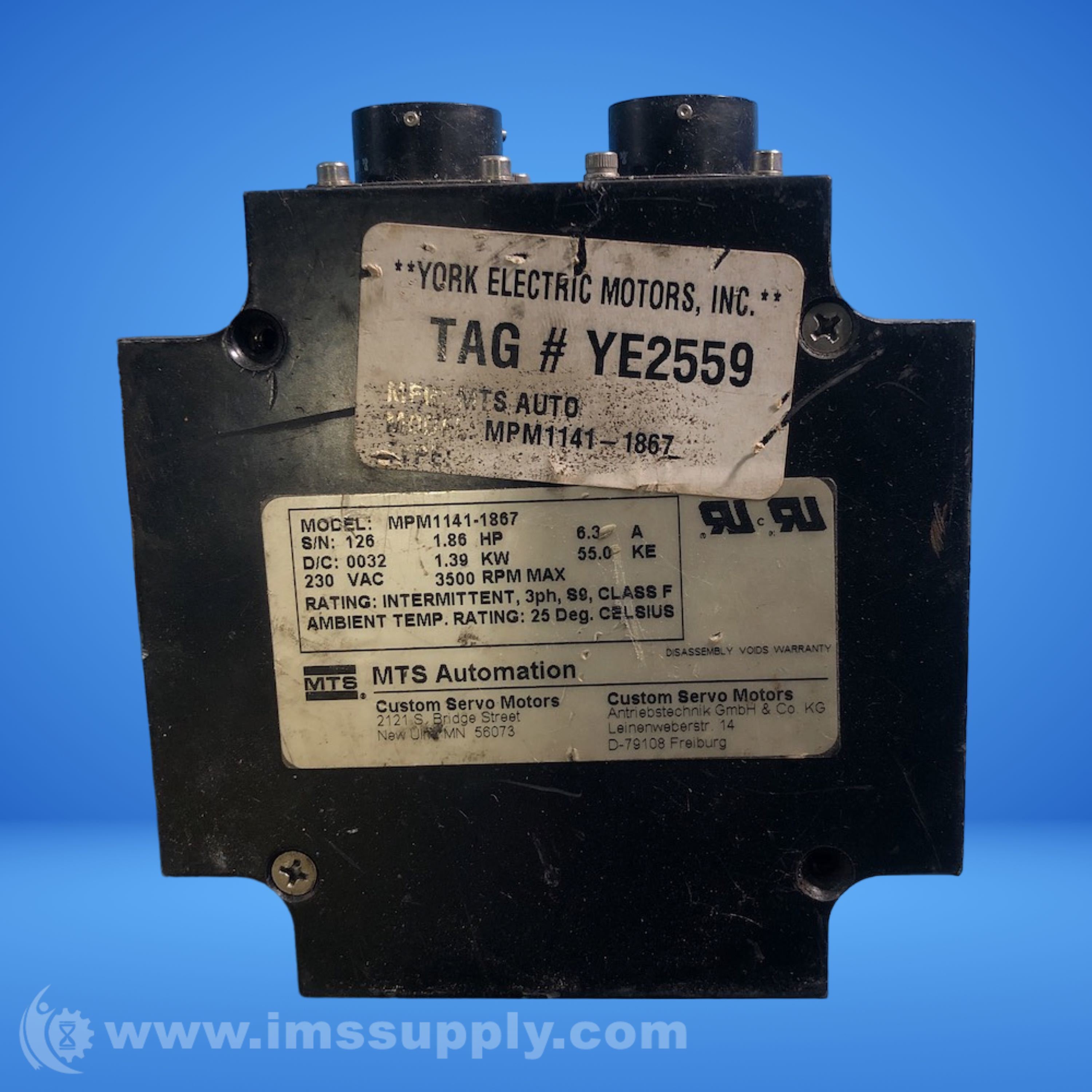 MTS mpm1141-1867 - IMS Supply