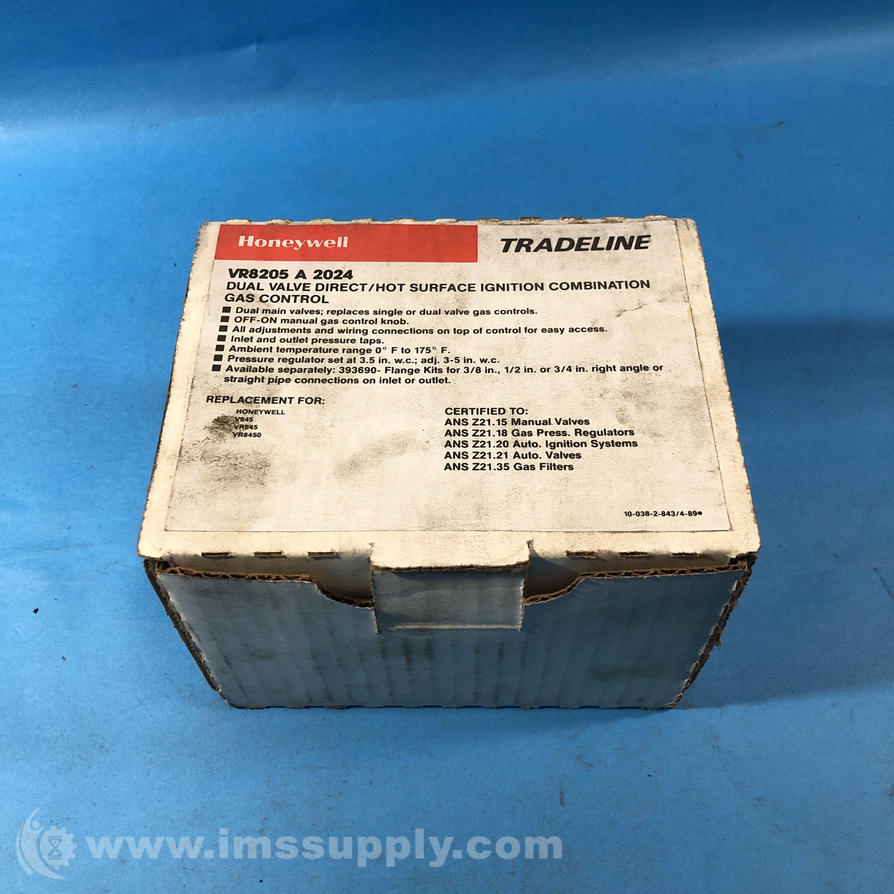 Honeywell VR8205 A 2024 Iron Body Gas Control Valve 1/2 NPT - IMS Supply