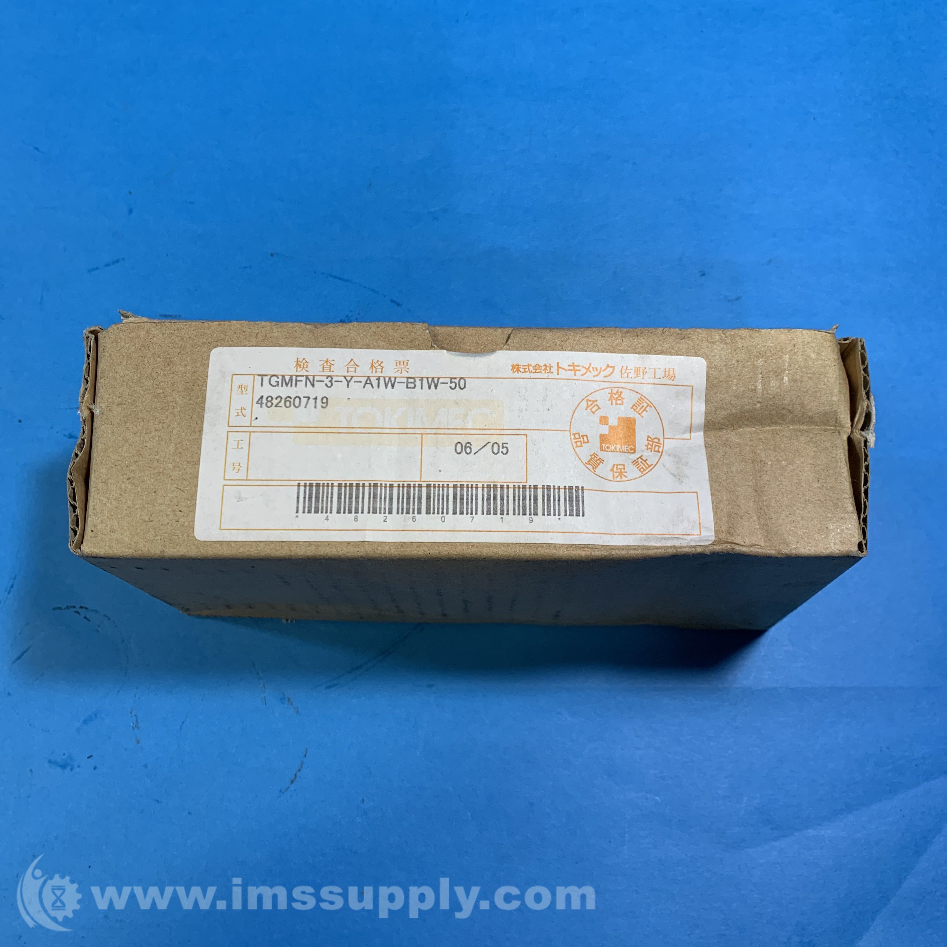 Tokimec TGMFN-3-Y-A1W-B1W-50 Restrictor Valve - IMS Supply