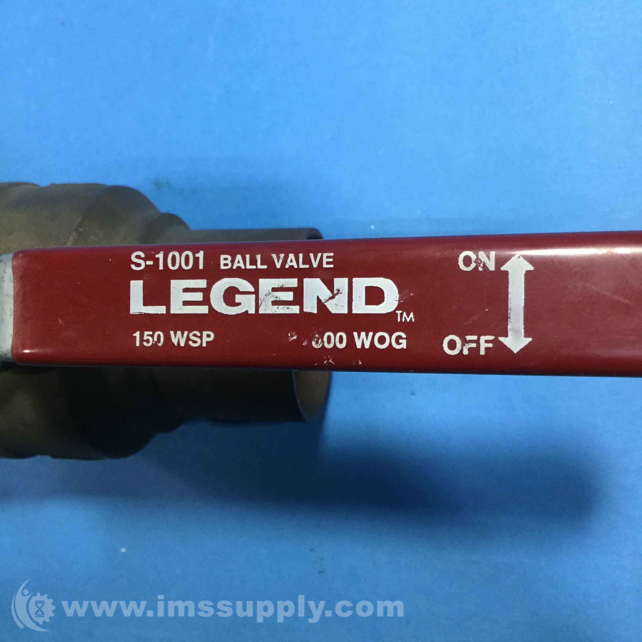 Legend Valve S-1001 Size 1-1/2 inch Forged Brass Ball Valve - IMS Supply