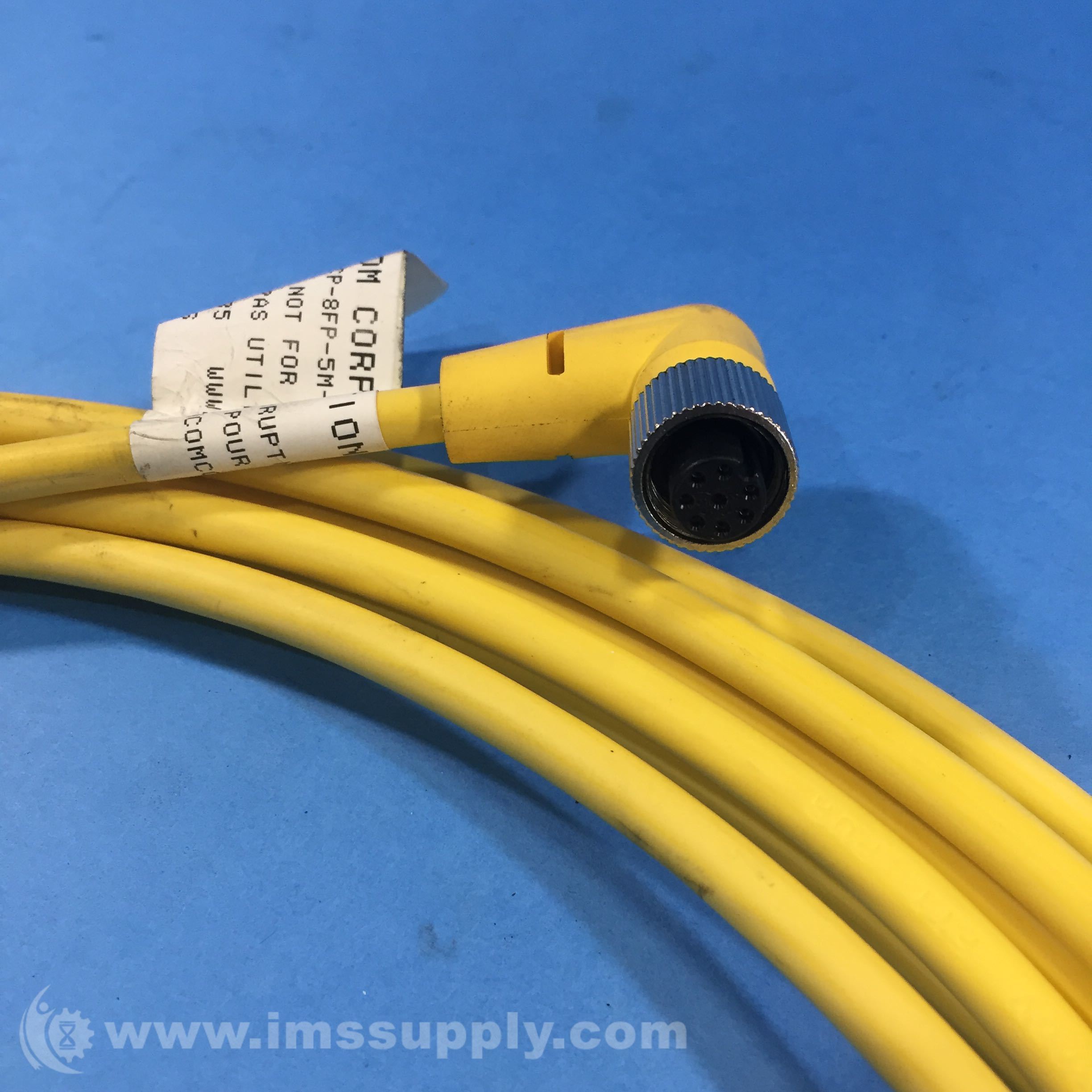 Mencom MDCP-8FP-5M-R Cordset, Shielded Cable, 8 Pole - IMS Supply