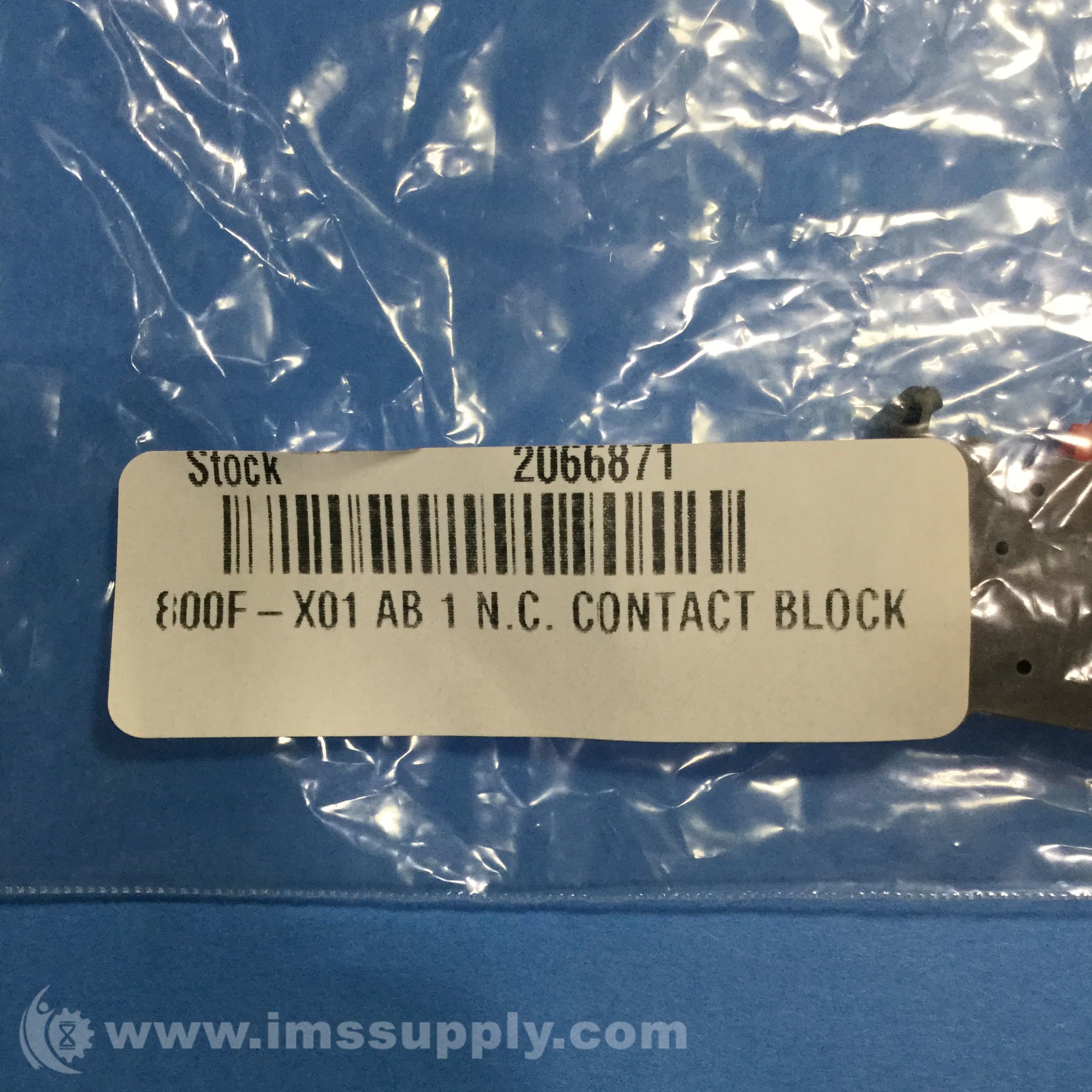 Allen Bradley 800F-X01 Contact Block - IMS Supply