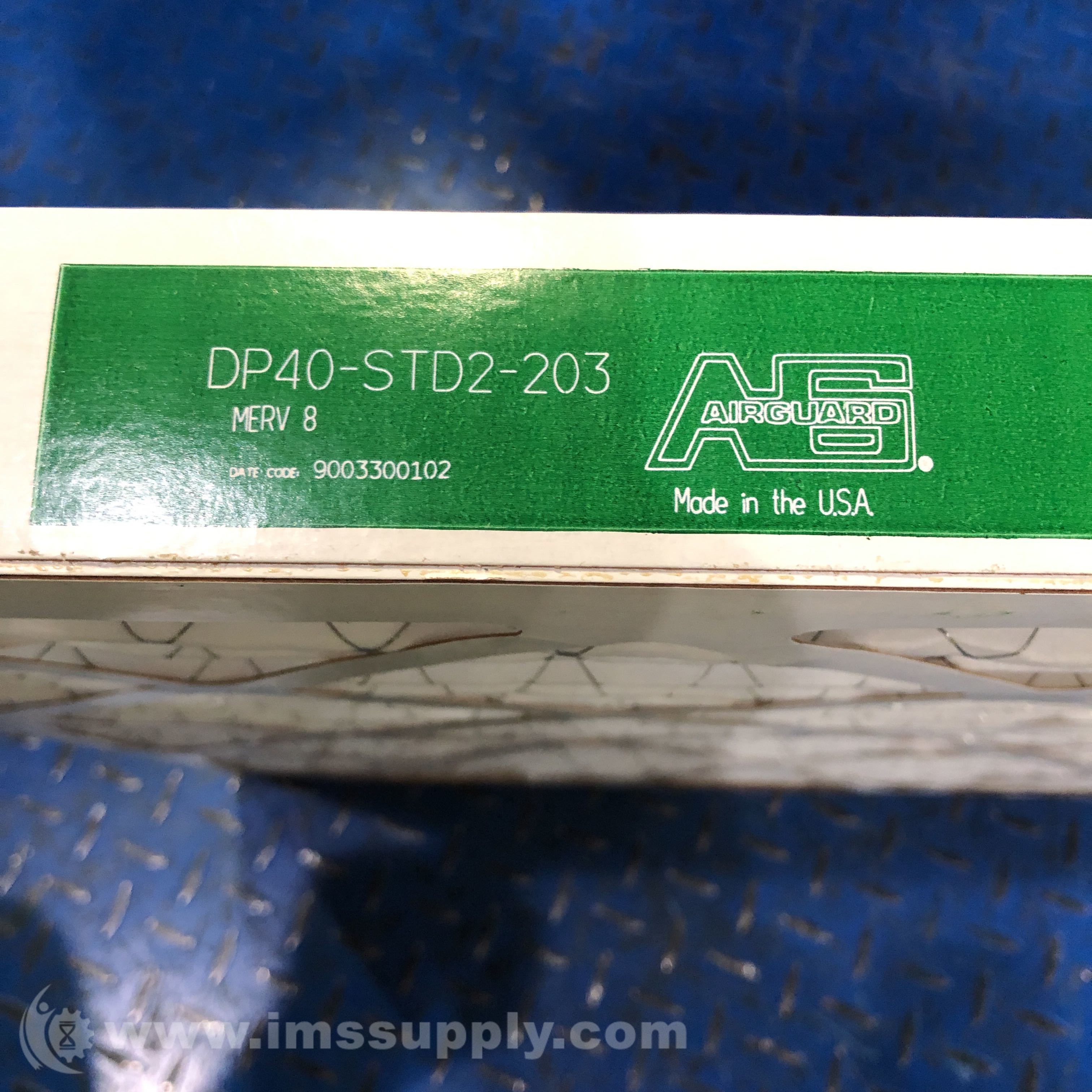 AIRGUARD DP40-STD2-203 MERV 8 Pleated Air Filter Panel 20x20x2 - IMS Supply