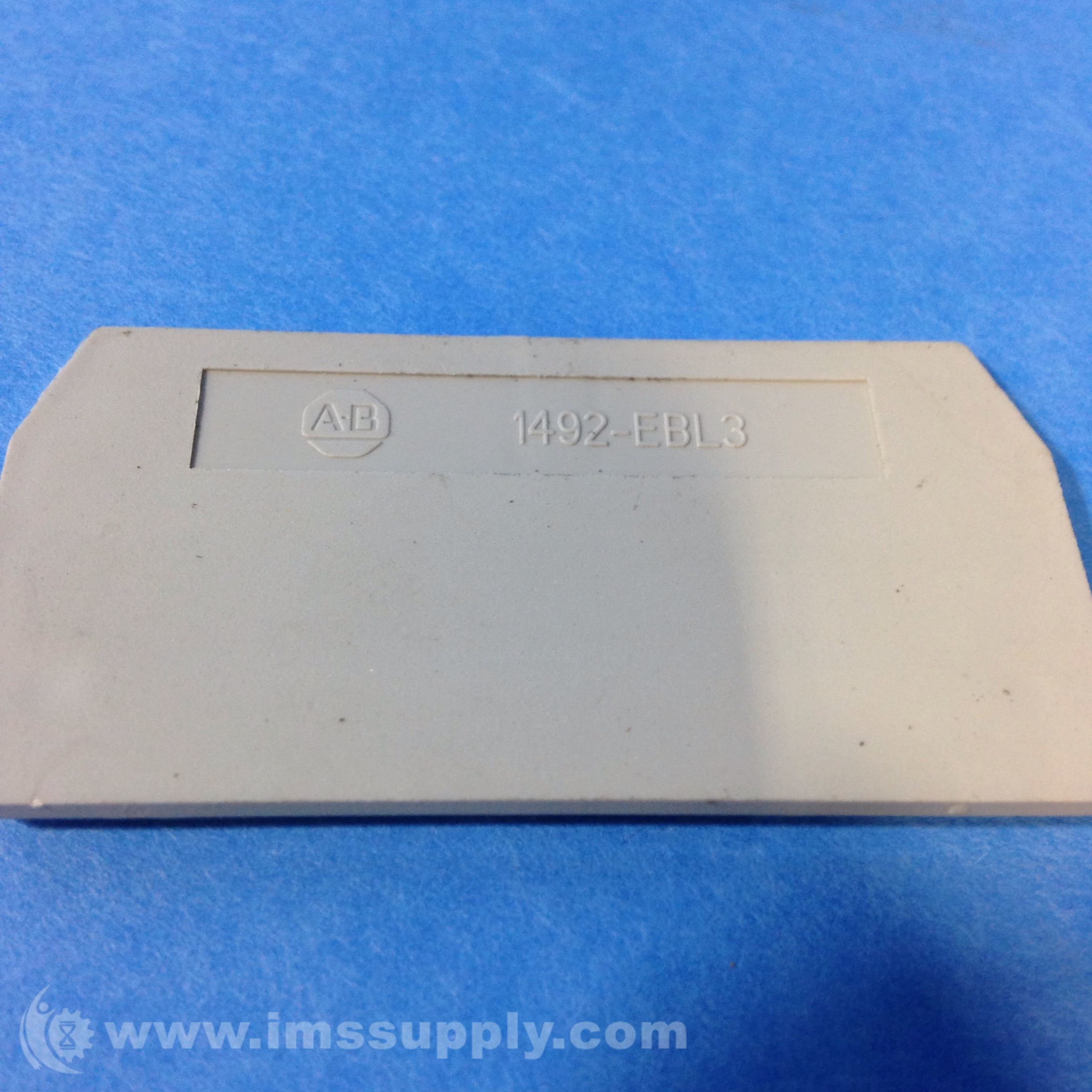 Allen Bradley 1492-EBL3 Terminal Block End Plate - IMS Supply