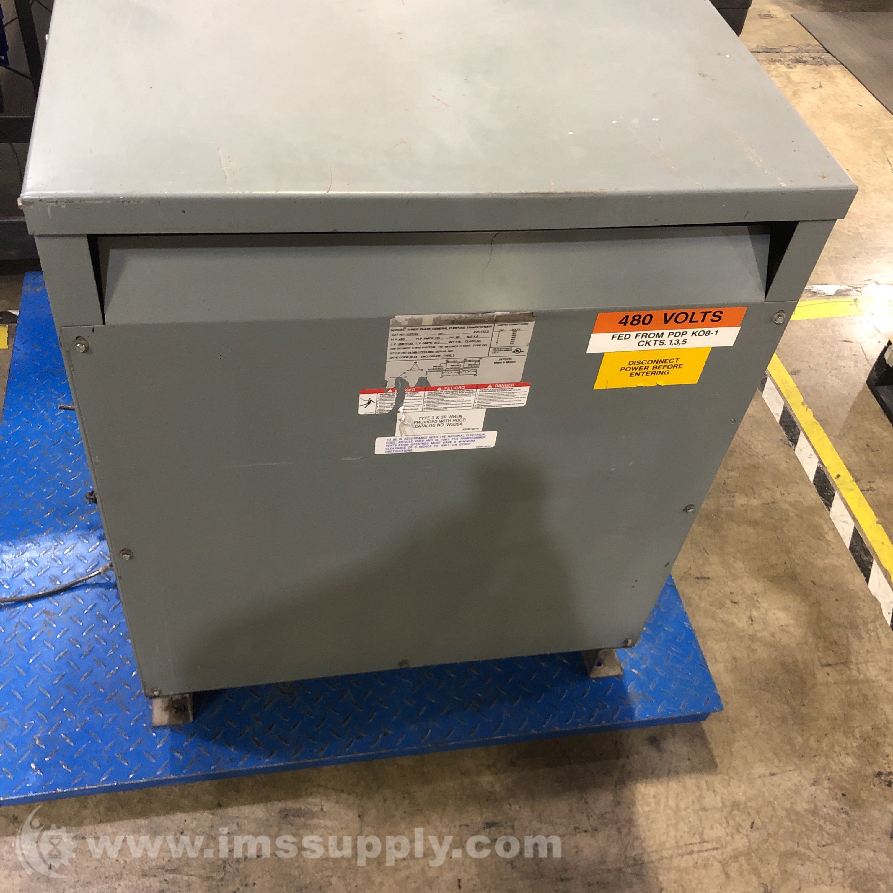 Square D 112T3H Sorgel Three Phase General Purpose Transformer - IMS Supply