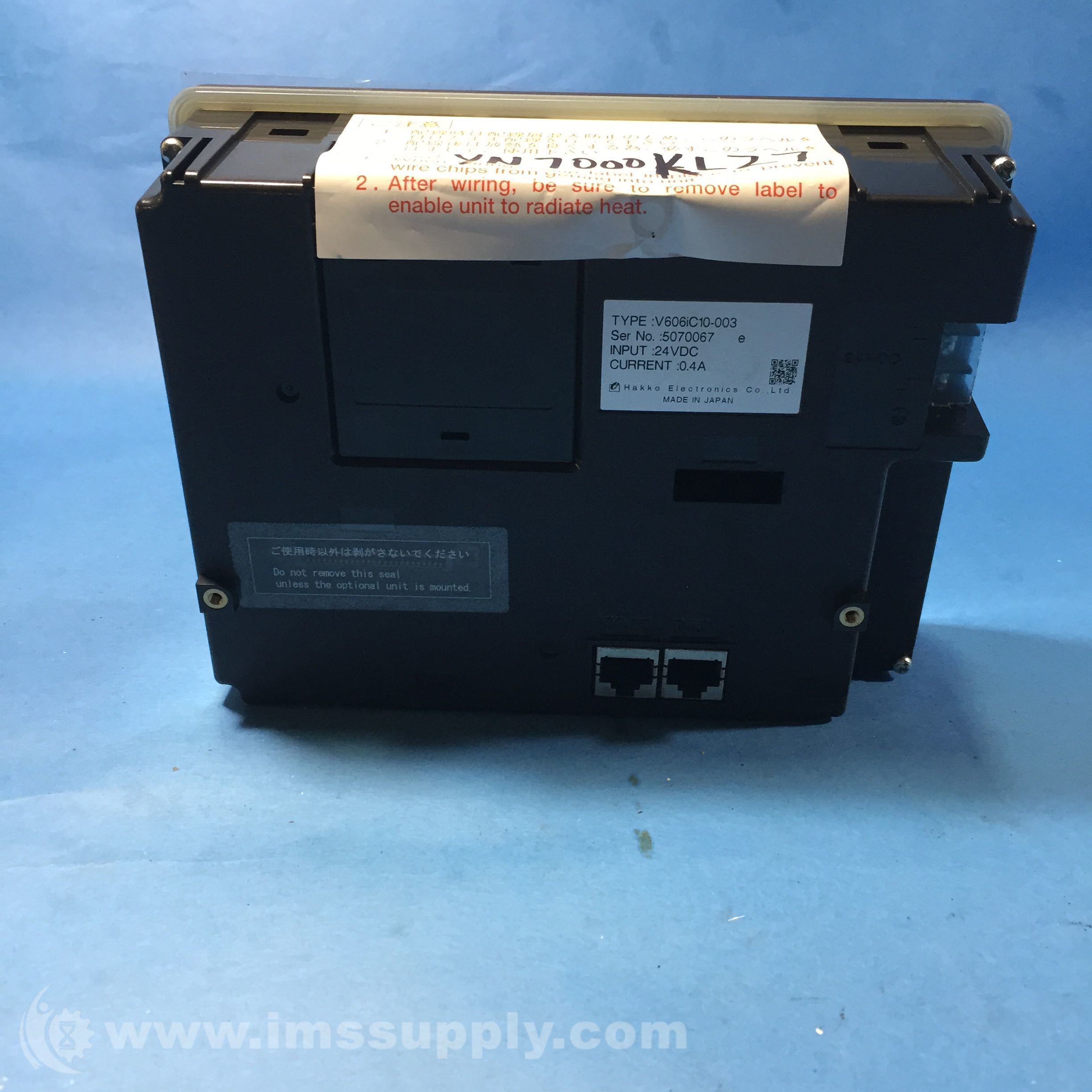 Hakko V606IC10-003 Monitouch Touch Screen - IMS Supply