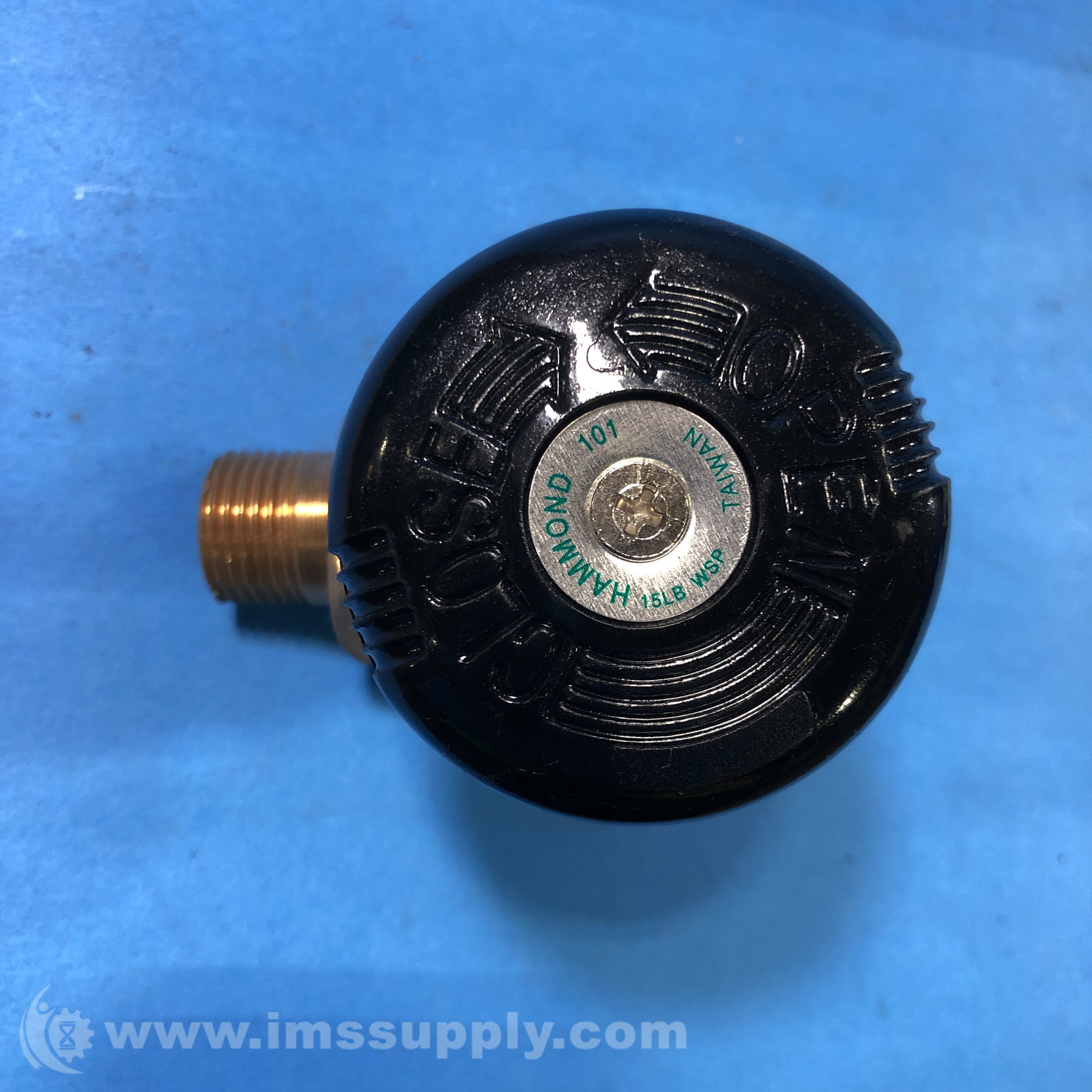 Hammond Valve 101 Size 1/2 Inch 15lb WSP Radiator Valve - IMS Supply