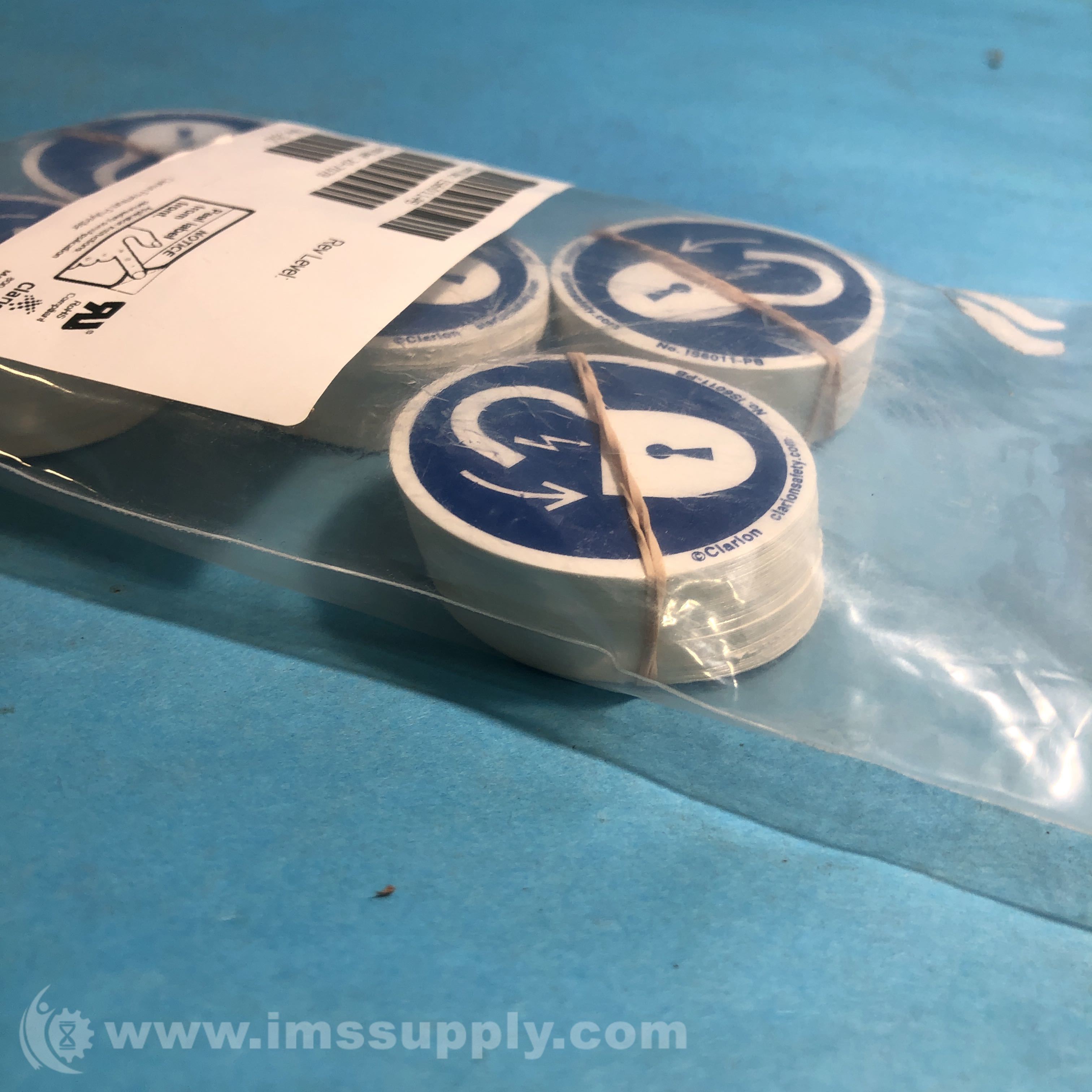 Clarion IS6011-PB Bag Of 250 Lock Out Electrical Safety Labels - IMS Supply
