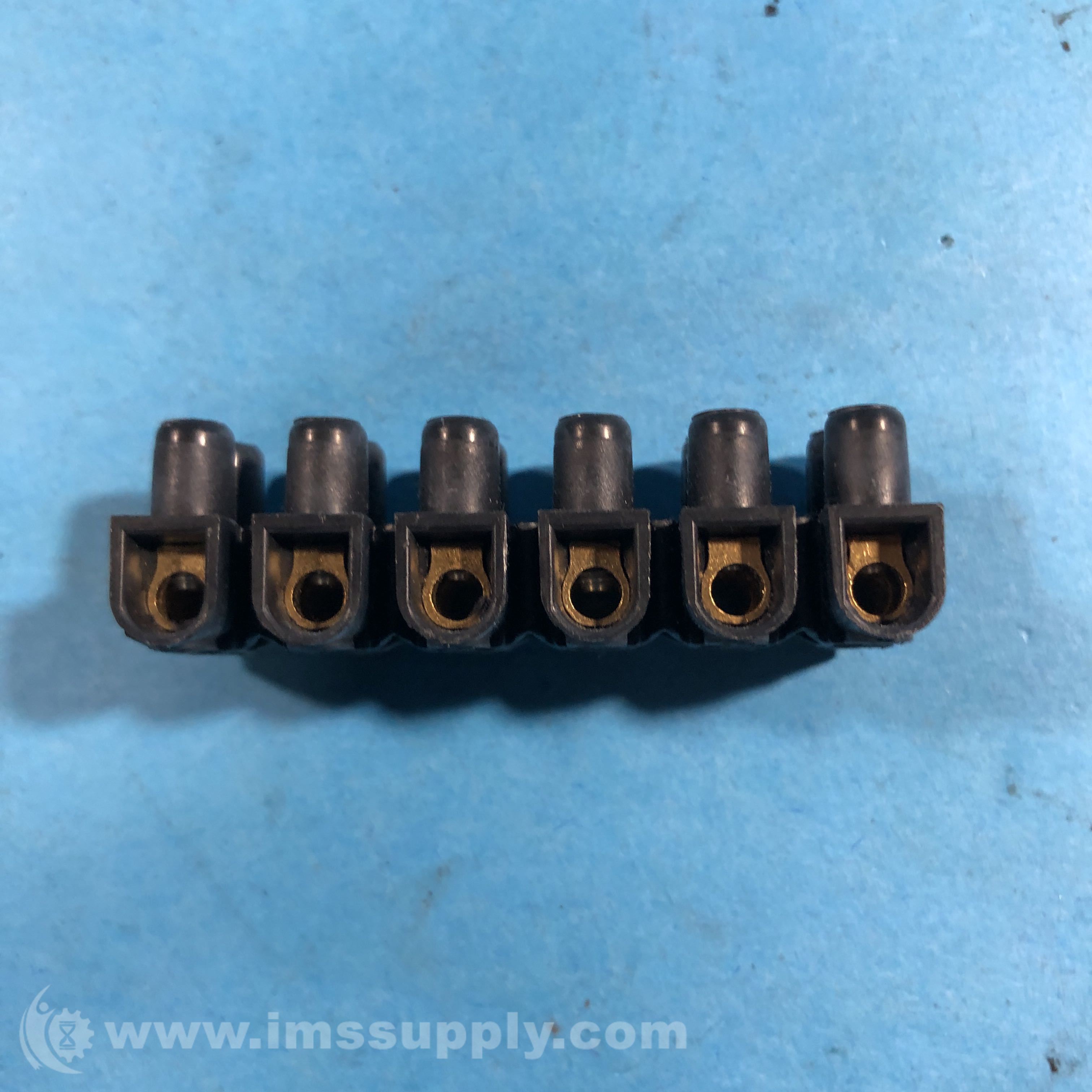 6 Position Black Terminal Strip - IMS Supply