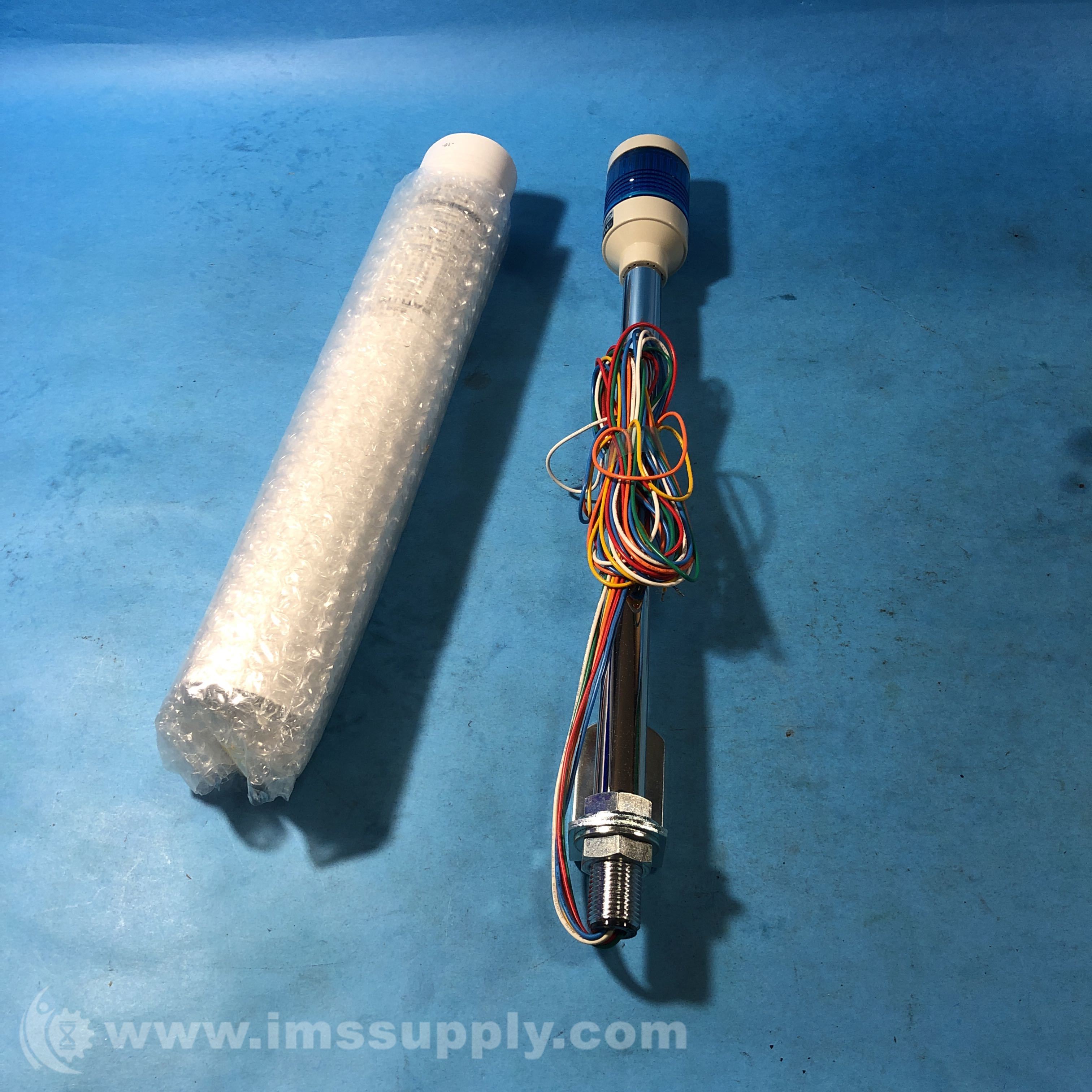 Patlite LCS-102A-B Signal Tower/Andon, 4VAC/DC, Color Blue - IMS Supply