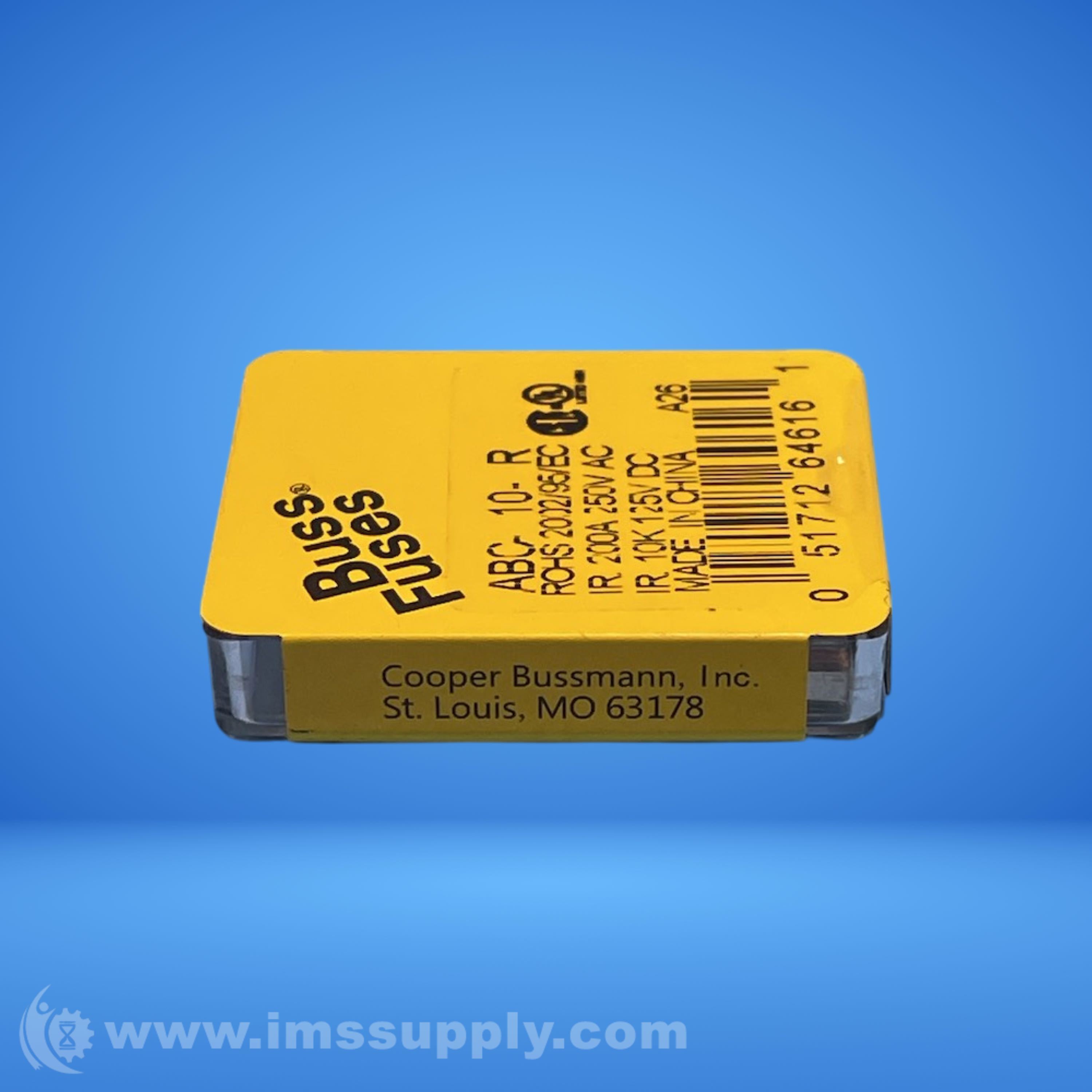Bussmann ABC-10-R Pack of 5 Fuses - IMS Supply