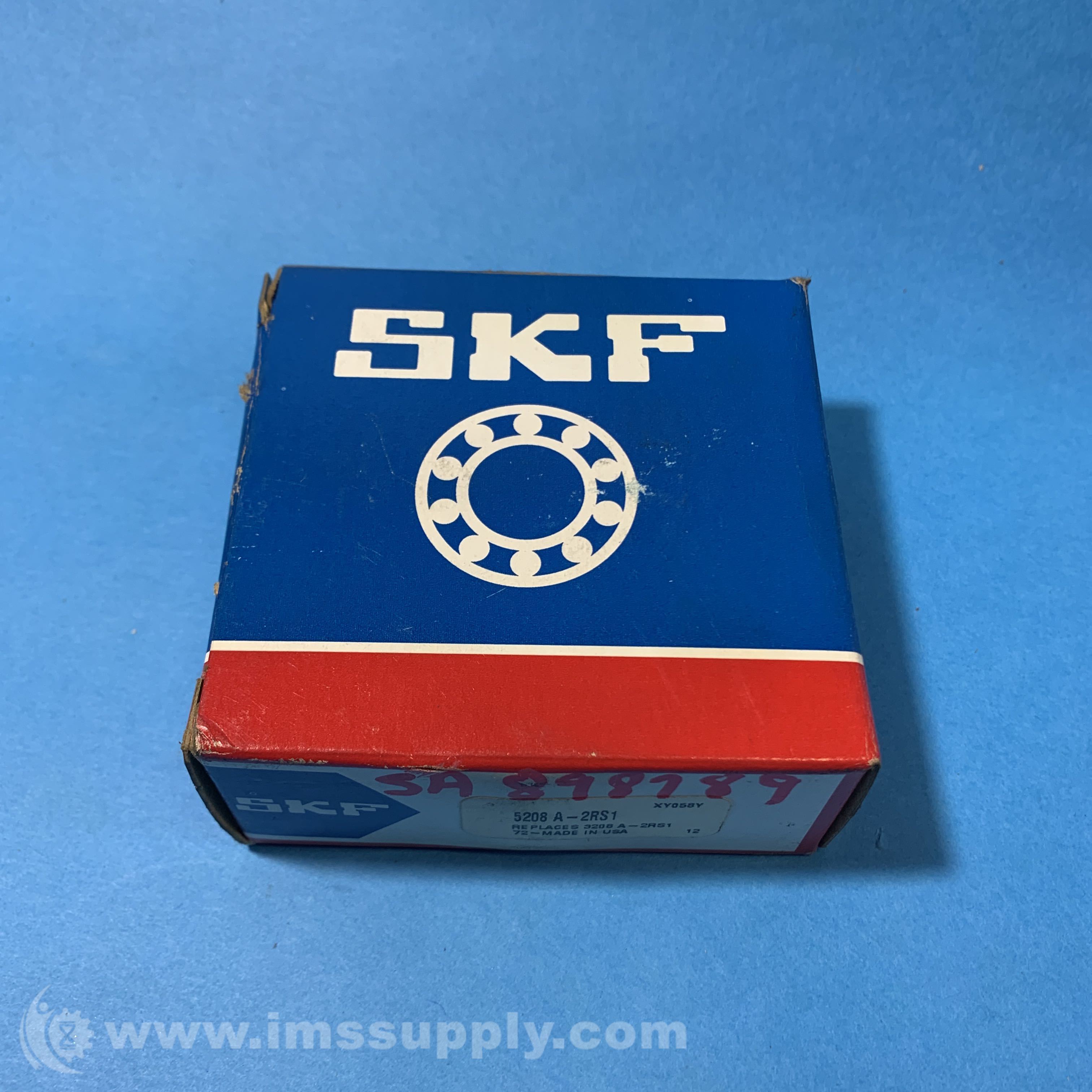 SKF 5208 A-2RS1 Ball Bearing; Double Row of Balls - IMS Supply
