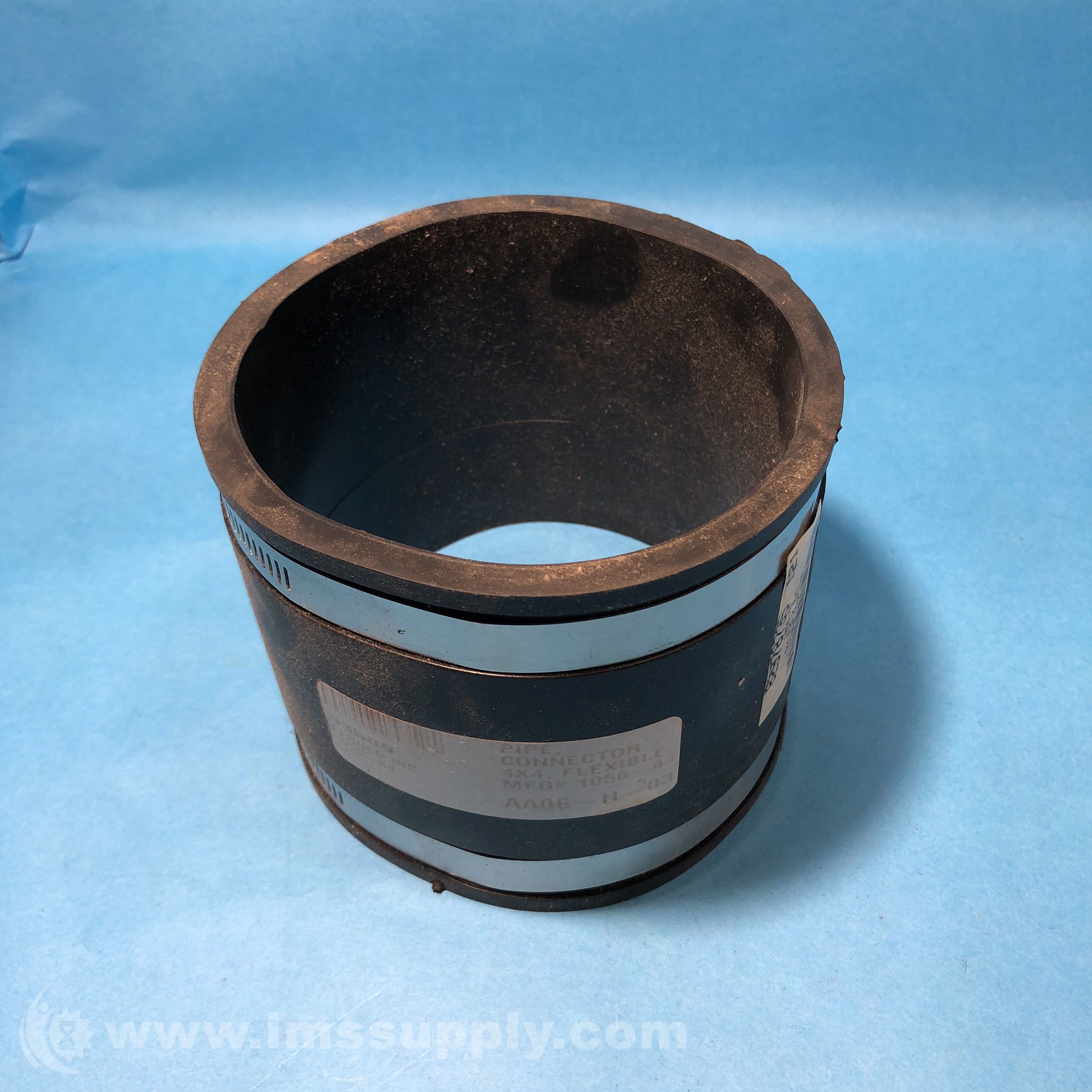 Fernco 1056-44 Flexible Coupling, Rubber 4 x 4 Inch with Clamps - IMS ...