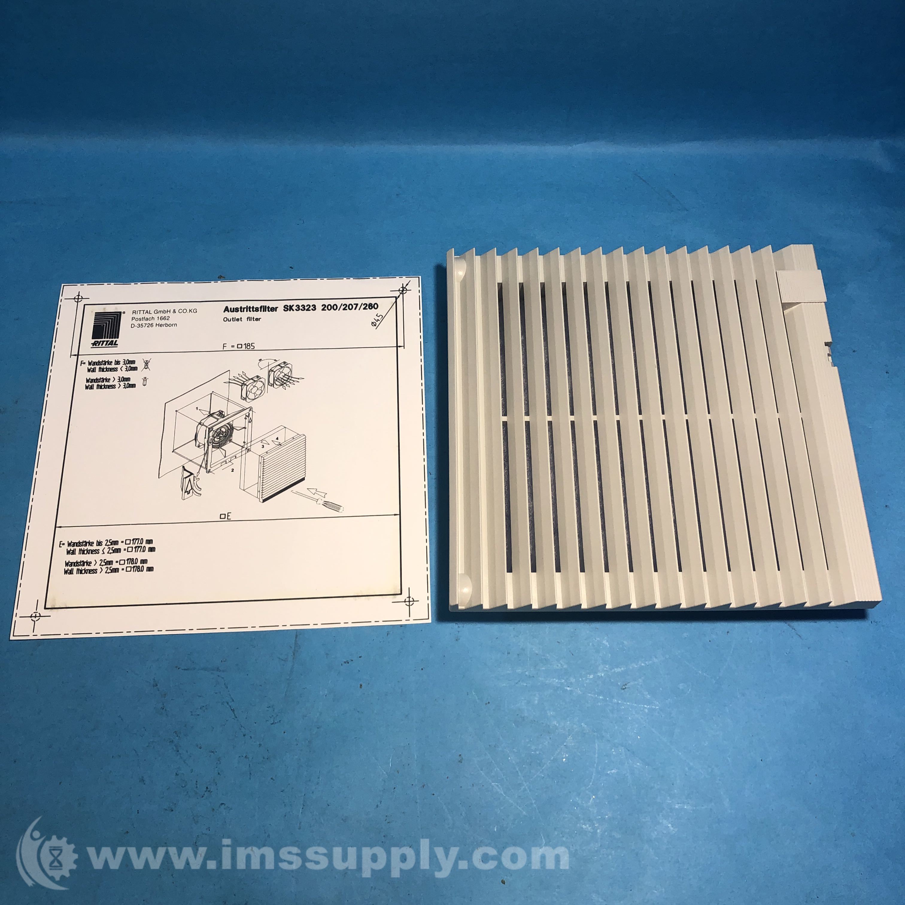 Rittal SK3323 207 Outlet Filter - IMS Supply