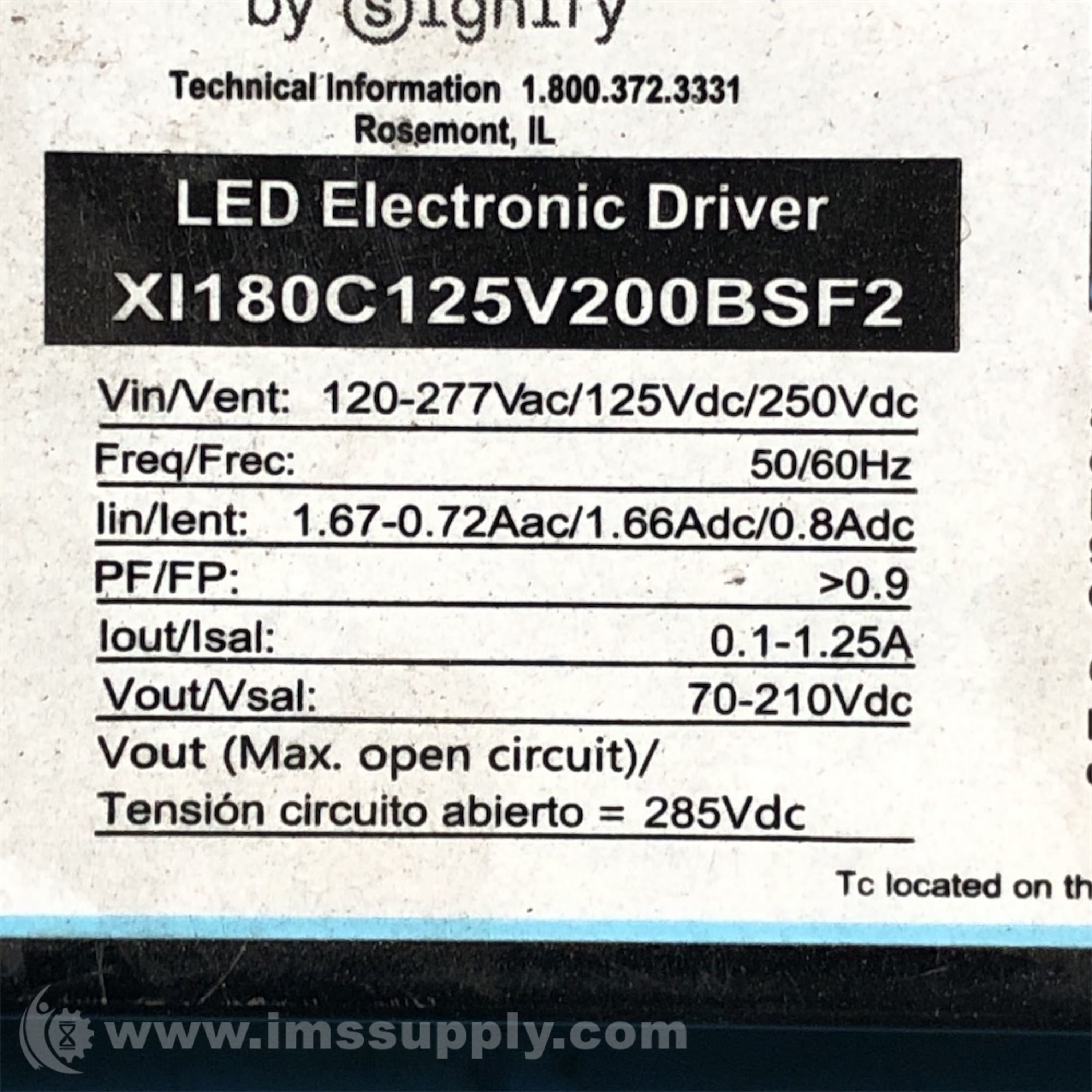 Signify XI180C125V200BSF2 - IMS Supply