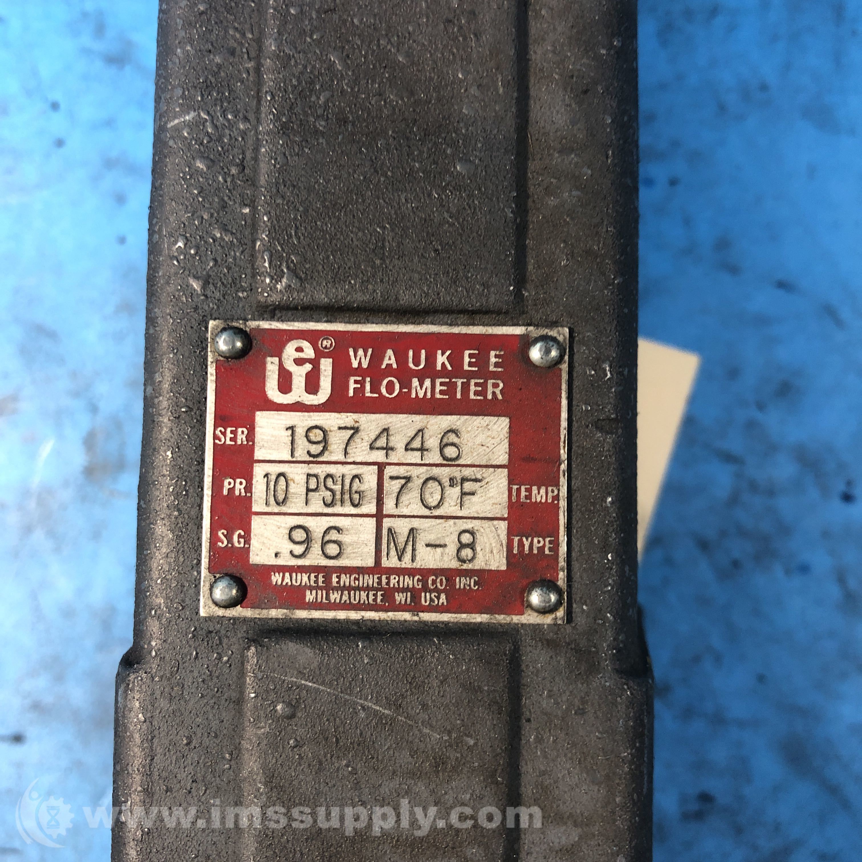 Waukee Engineering Co, Inc. M-8 Flowmeter - IMS Supply