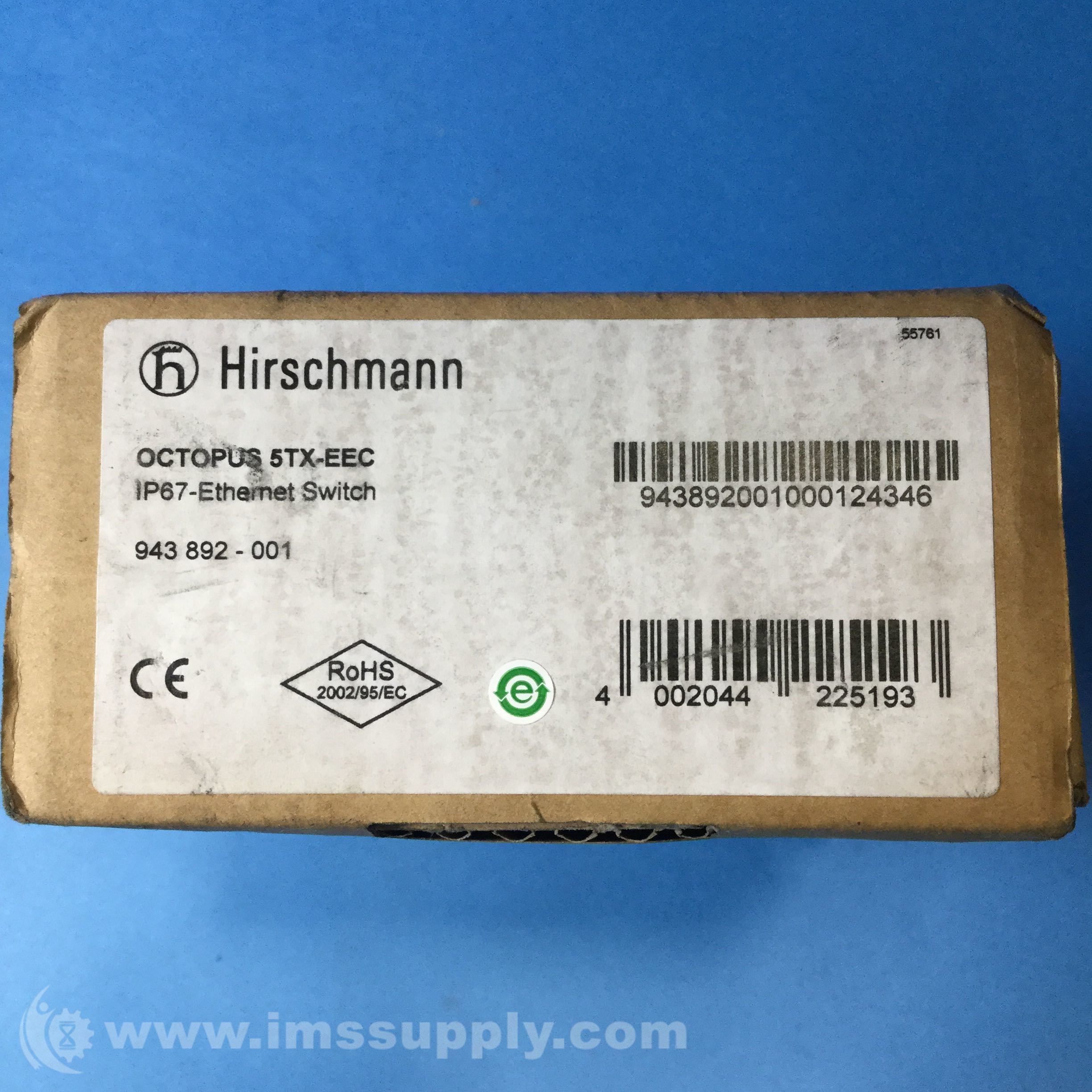 Hirschmann Octopus 5TX-EEC Ethernet Switch IP67 6PORT 4PIN - IMS Supply