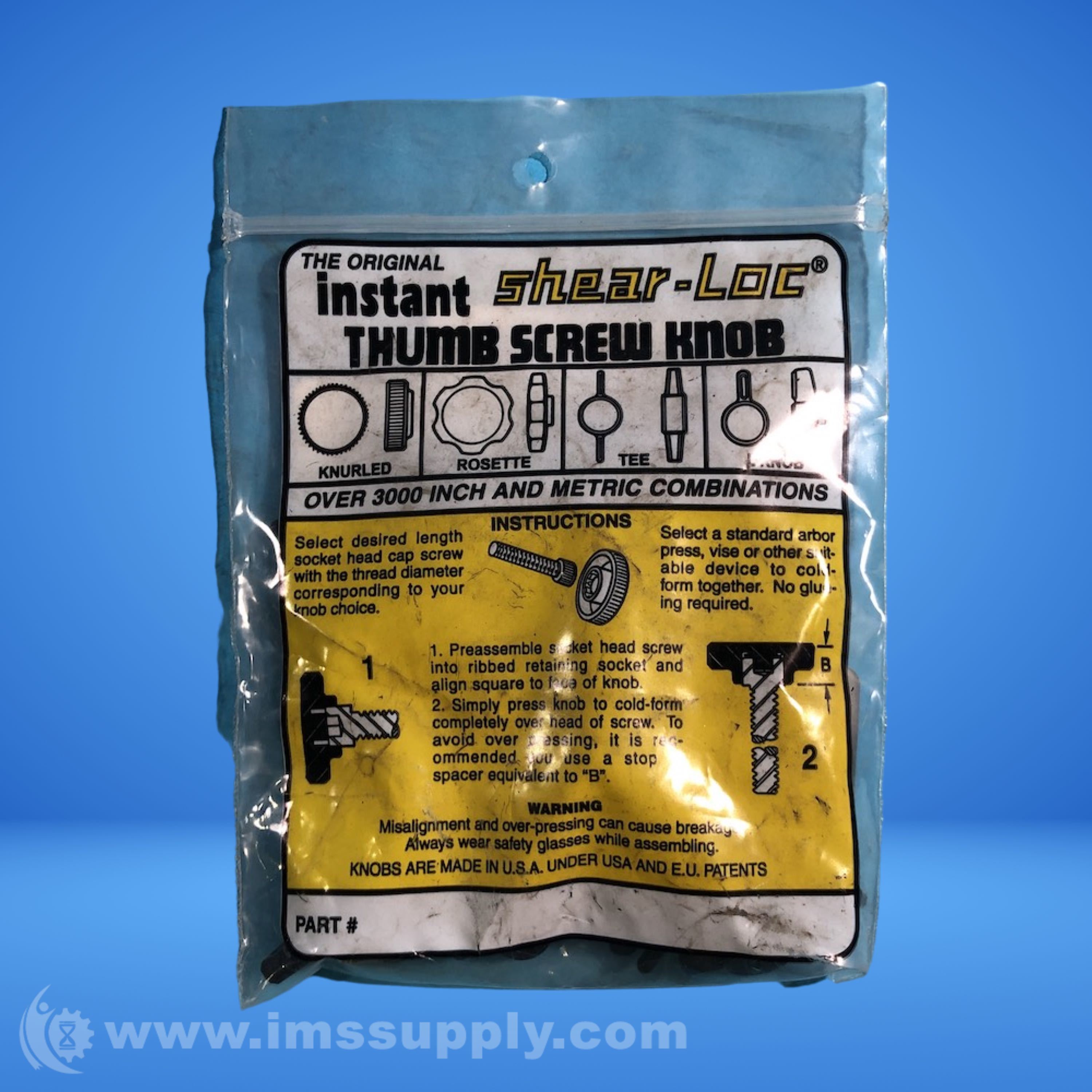 McMaster-Carr 91175A082 Bag of 50 - IMS Supply