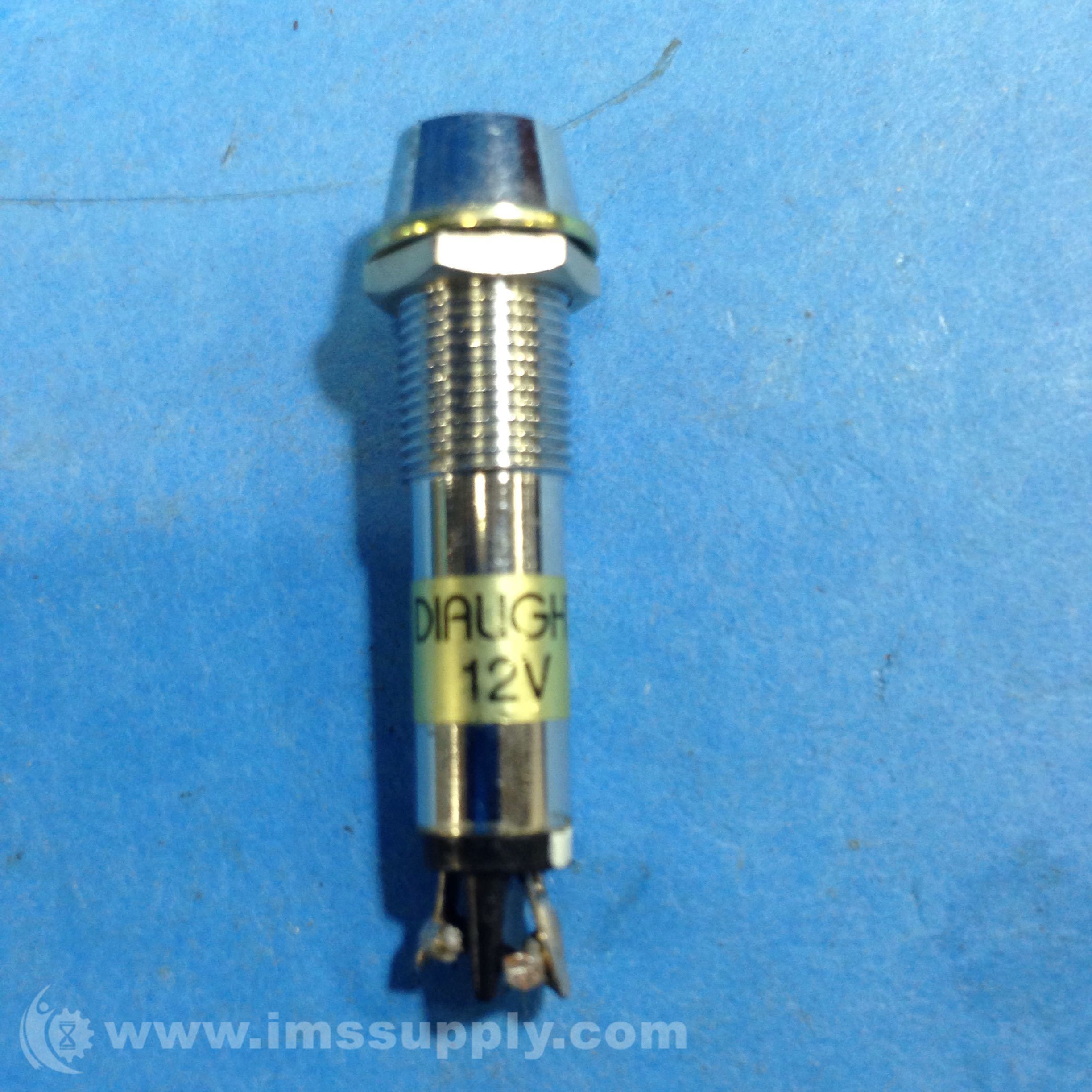 Dialight 607-1212-330F 12V Green LED 7mm PMI with Gasket - IMS Supply