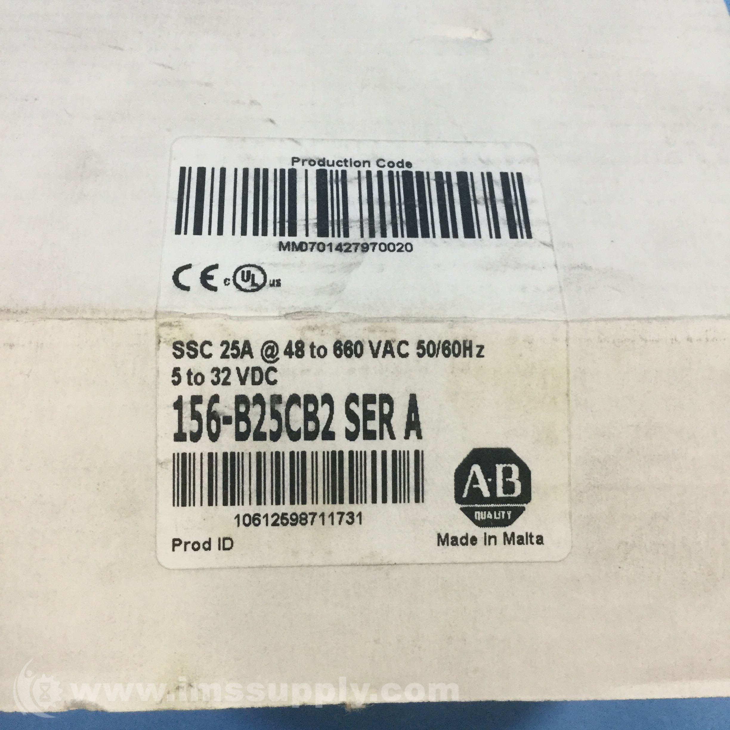 Allen Bradley 156-B25CB2 Contactor - IMS Supply