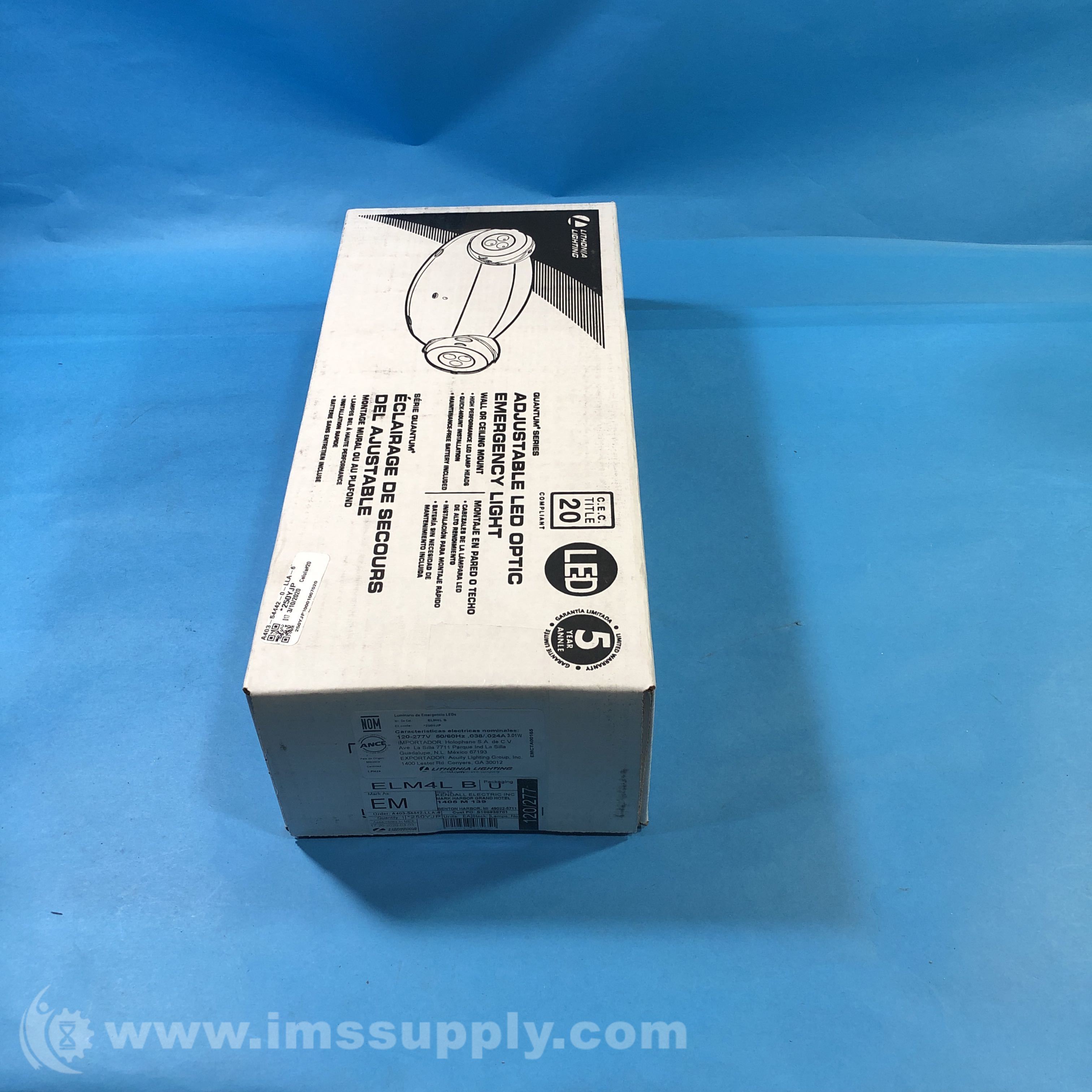 Lithonia Lighting ELM4L B Emergency Two Head Light LED - IMS Supply