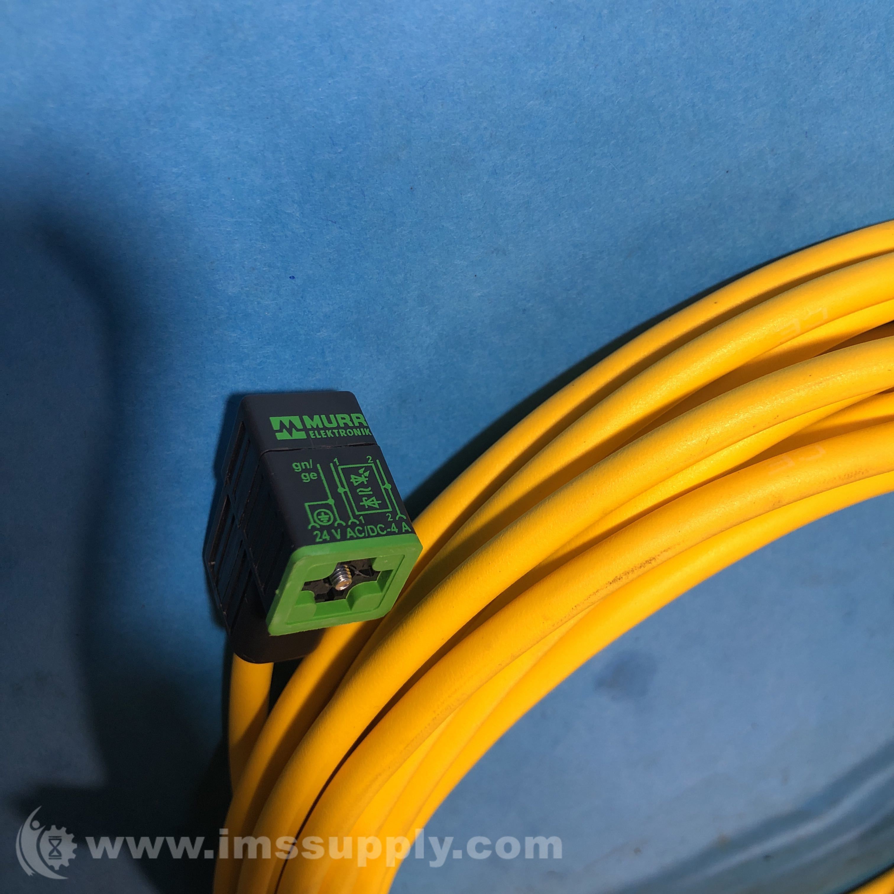 Murr Elektronik MSUD Valve Plug Cordset 24V AC/DC-4 A - IMS Supply