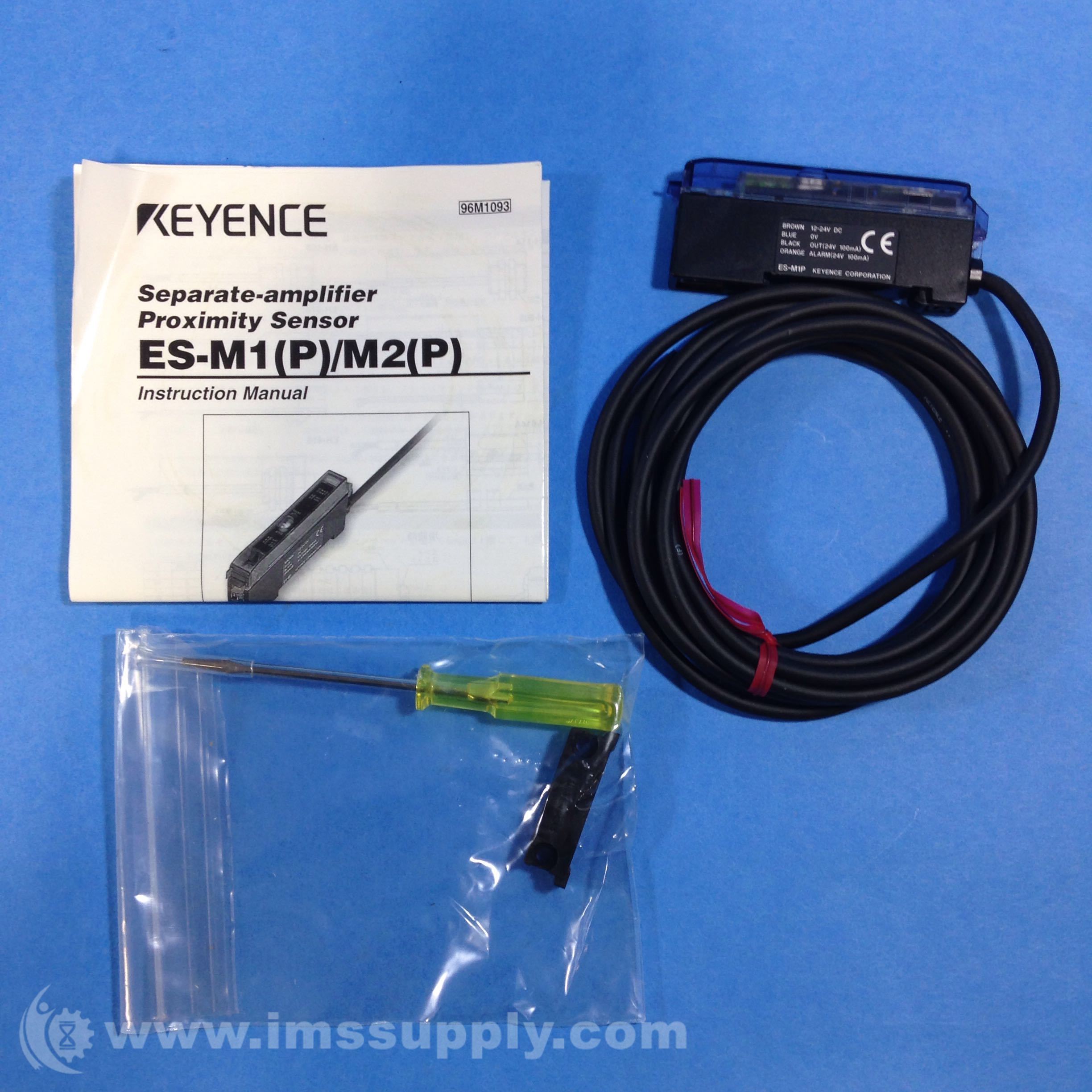 Keyence Corp ES-M1P Amplifier Unit 12-24VDC 25 mA PNP - IMS Supply