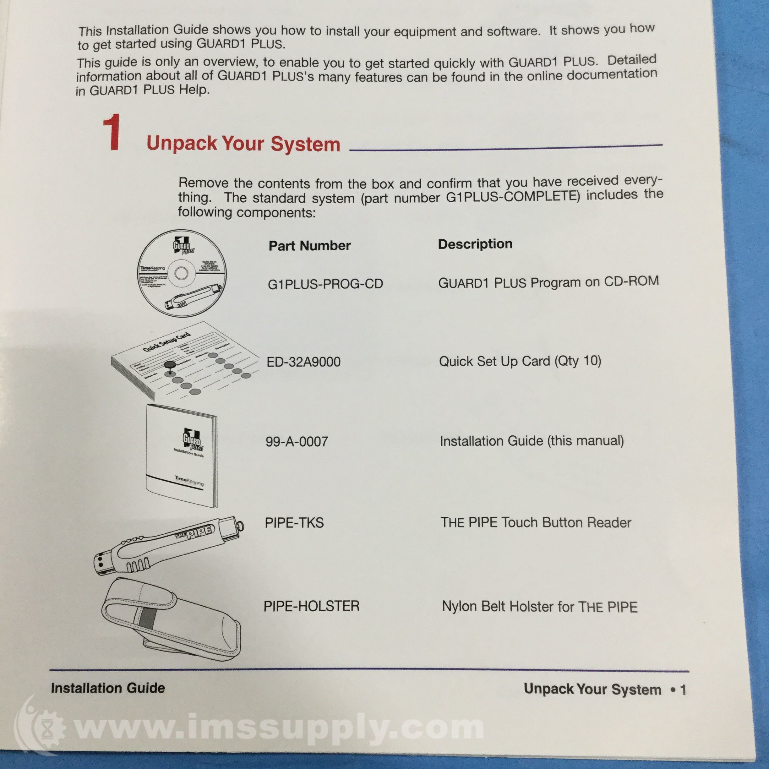 Guard1 PIPE-TKS Touch Button Reader - IMS Supply