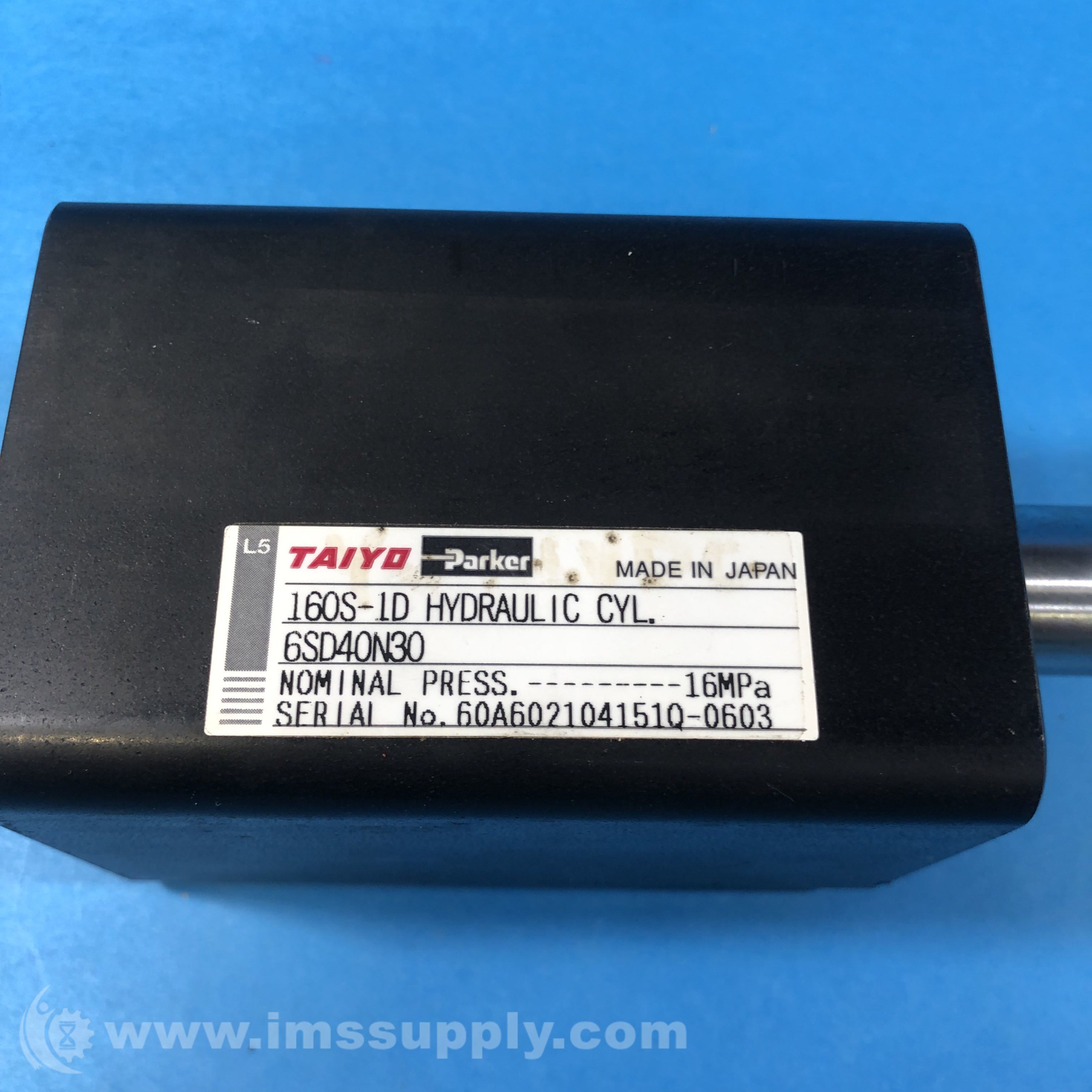 Taiyo 160S-1D 6SD40N30 Hydraulic Cylinder - IMS Supply