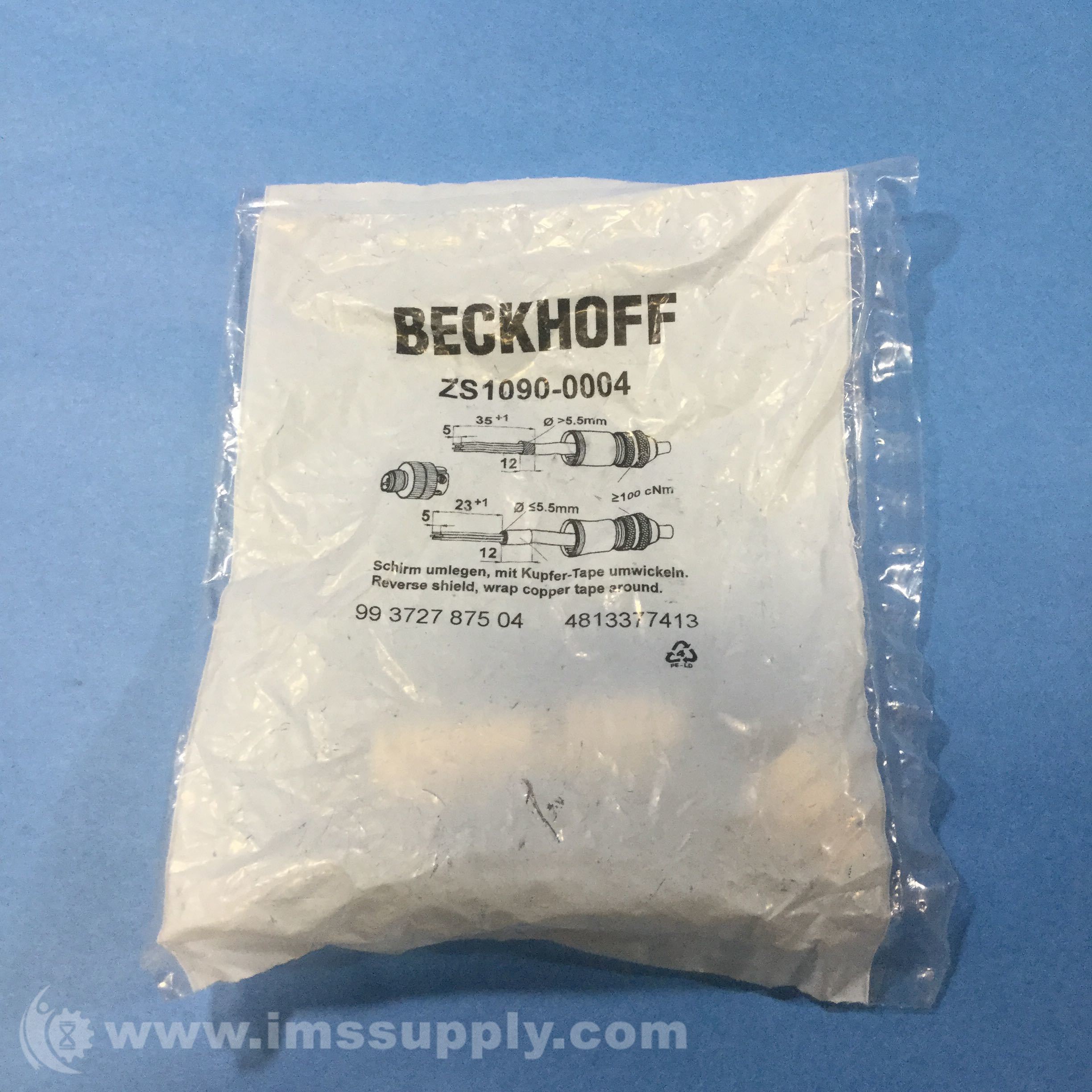 Beckhoff ZS1090-0004 Ethernet/EtherCAT-Connector 250V 4.0A - IMS Supply