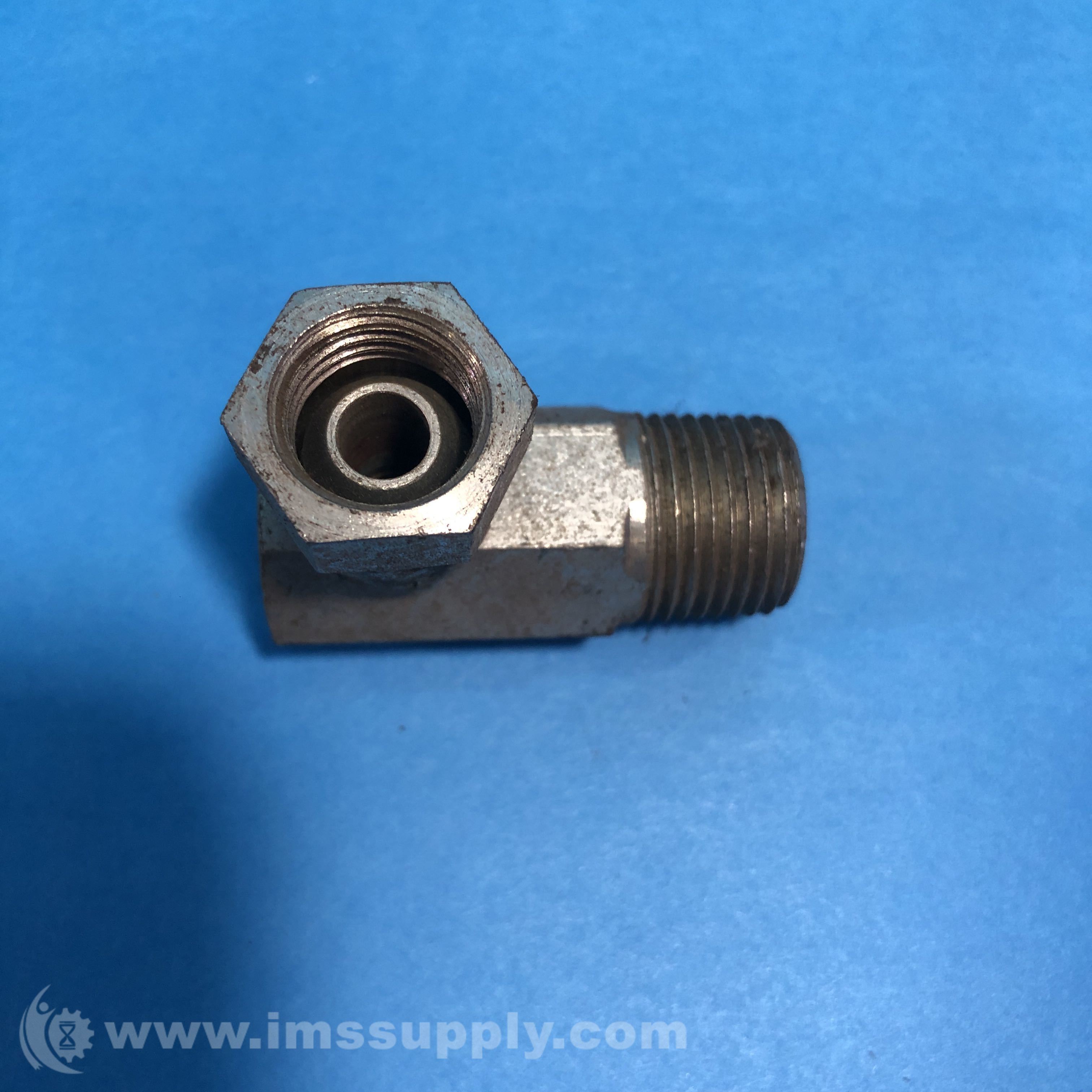 Hex Female to Threaded Male 90 Degree Elbow Fitting - IMS Supply