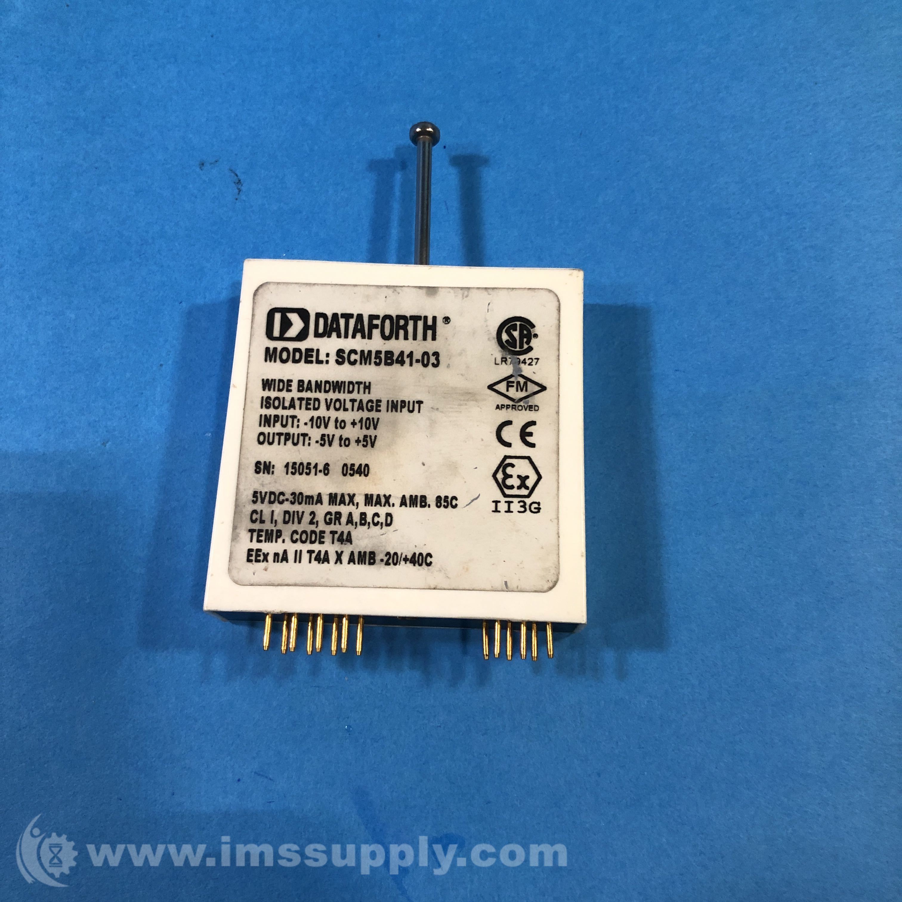 Dataforth SCM5B41-03 Analog Voltage Input Module - IMS Supply