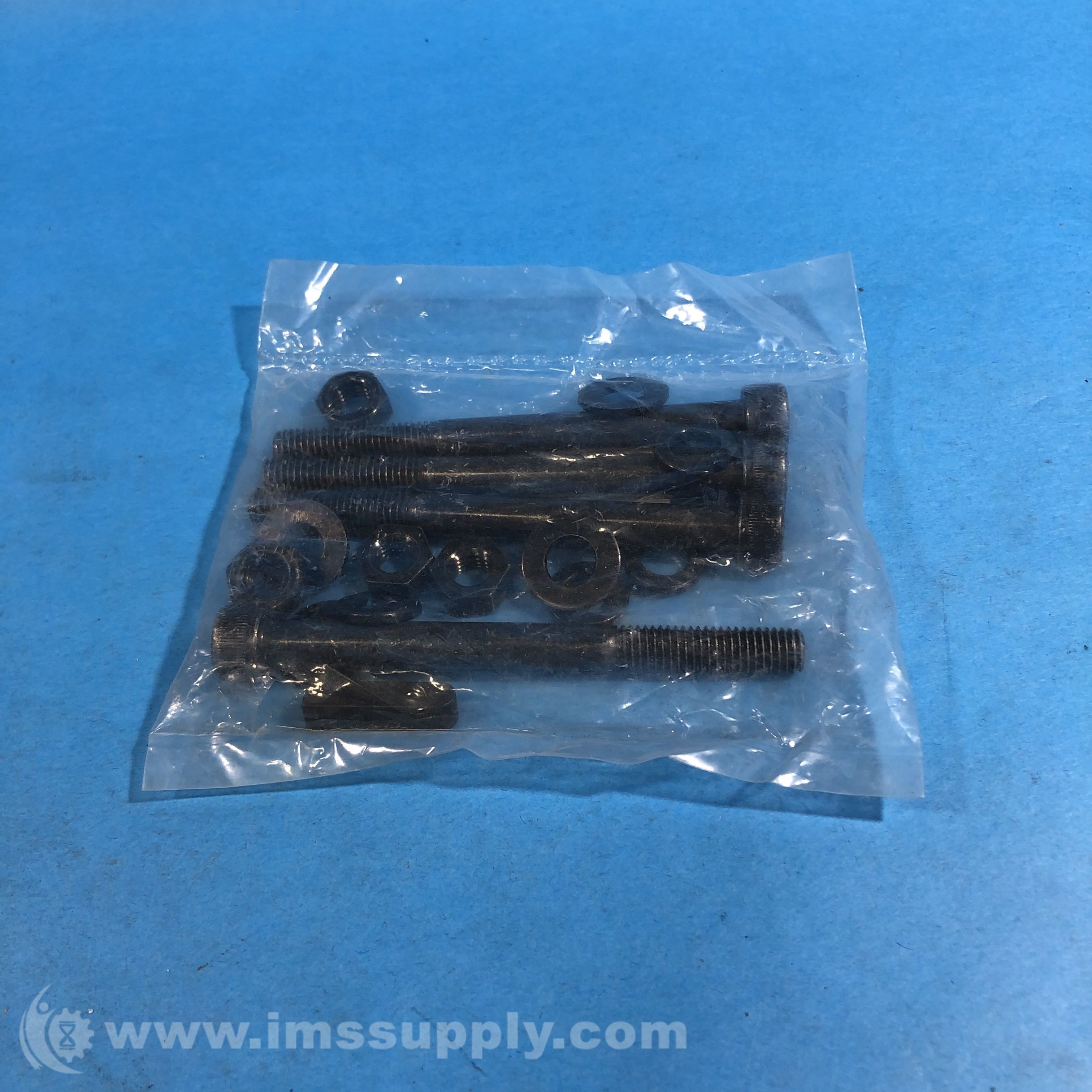 Bag of 4 Black Steel Socket Cap Partially Threaded Screws - IMS Supply