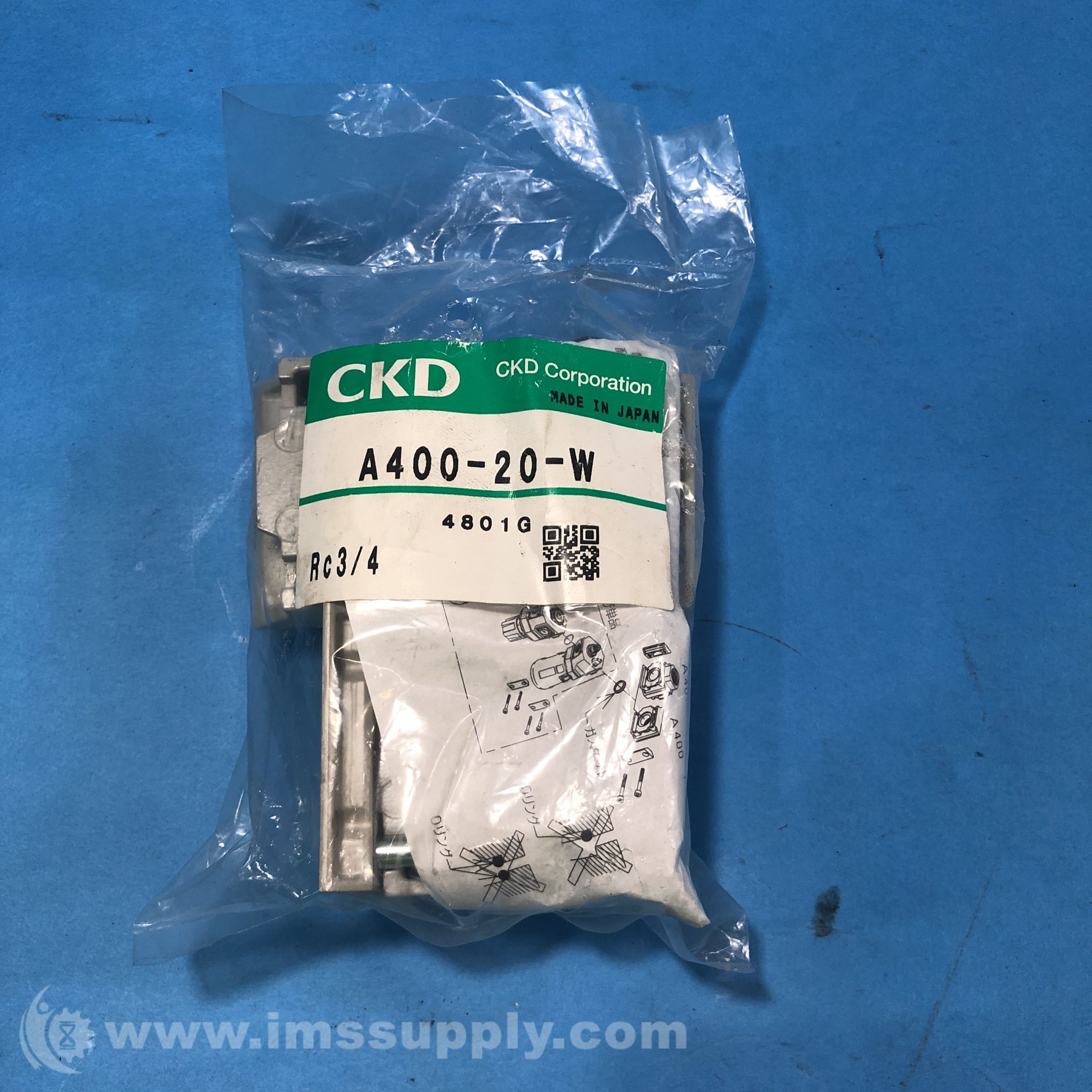 CKD A400-20-W Piping Adapter - IMS Supply