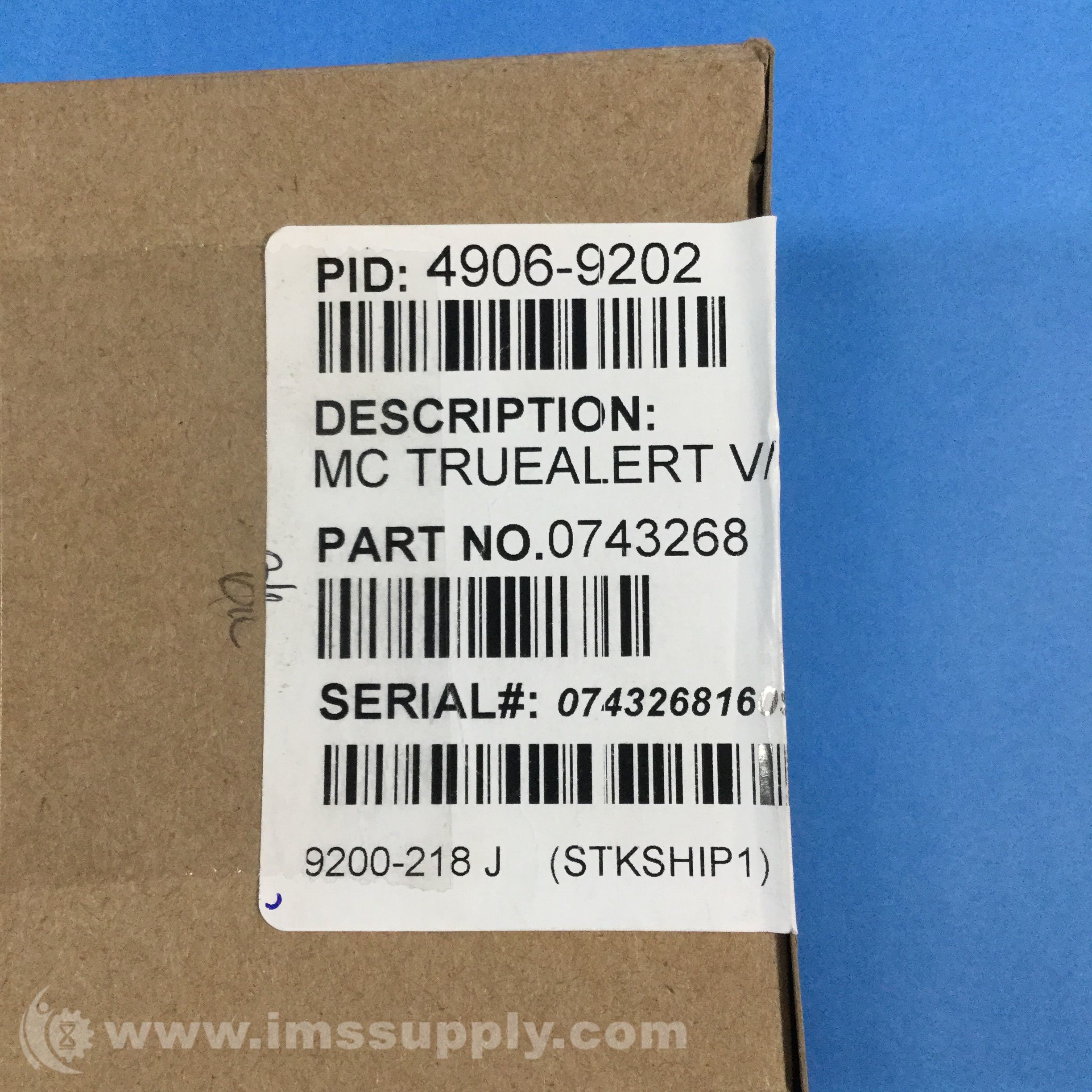 Simplex 4906-9202 MC TrueAlert V/O Ceiling MT Red - IMS Supply
