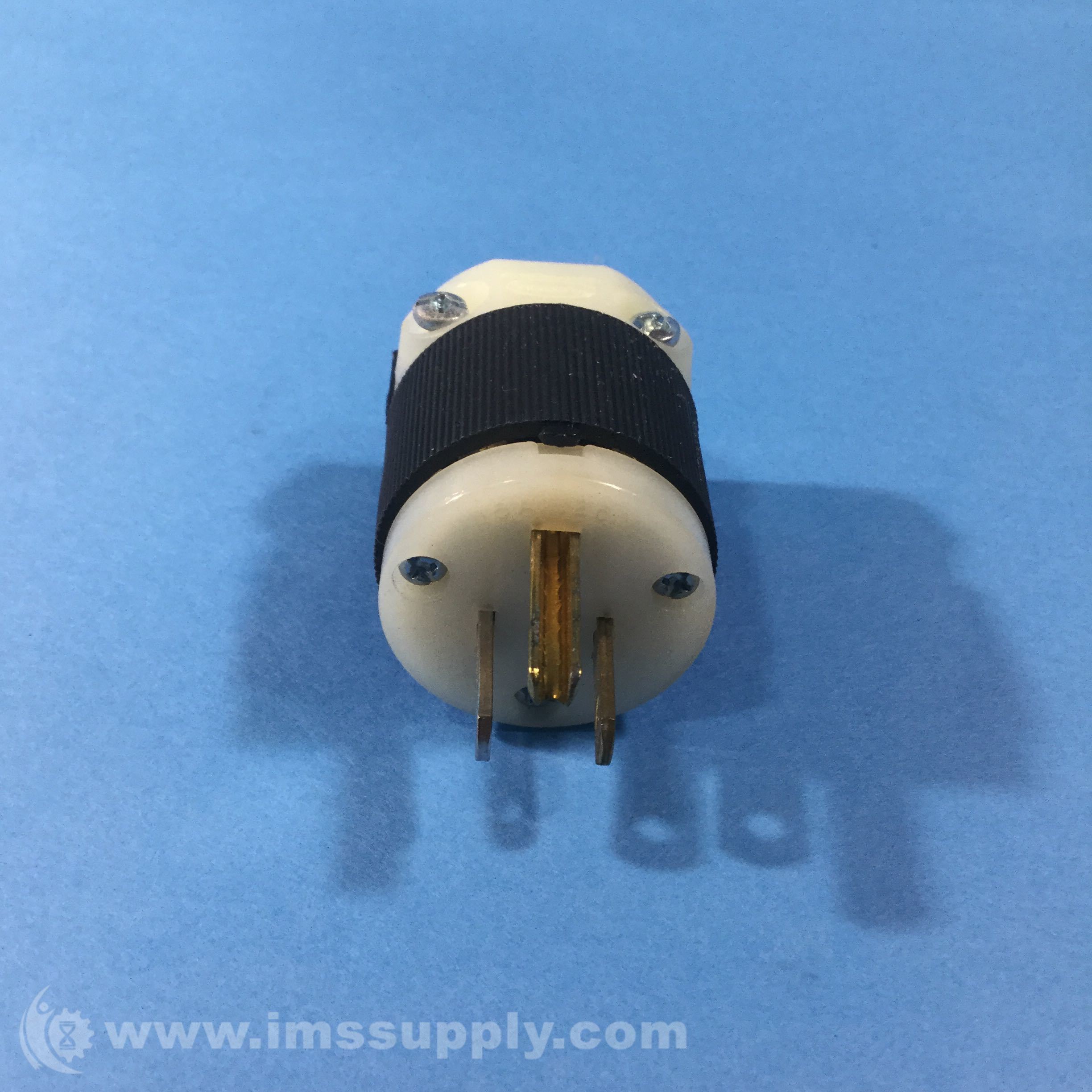 Hubbell HBL5266C Plug, 15 Amp, 2 Pole, 125VAC 3W - IMS Supply