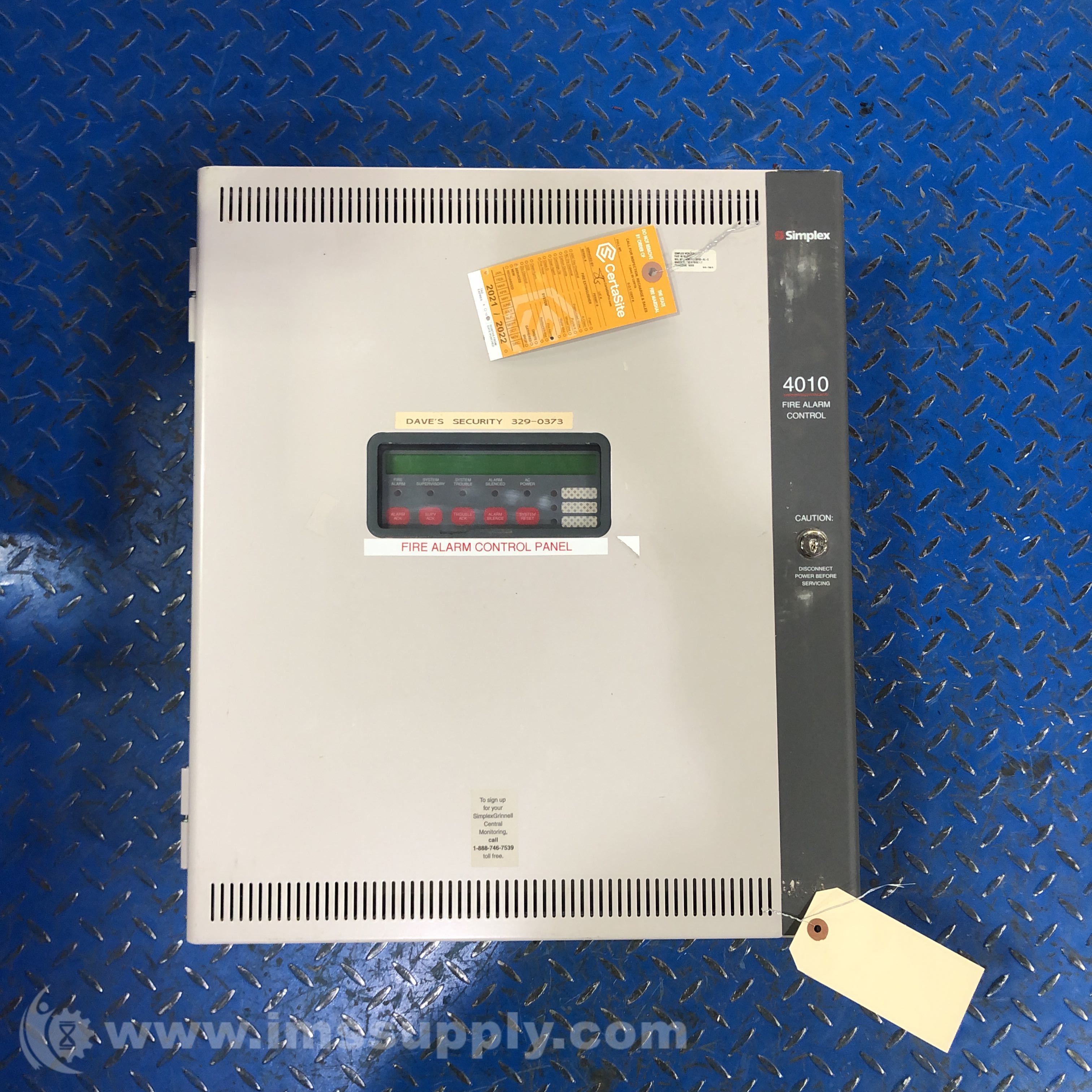 Simplex 4010 Fire Alarm Control Panel - IMS Supply