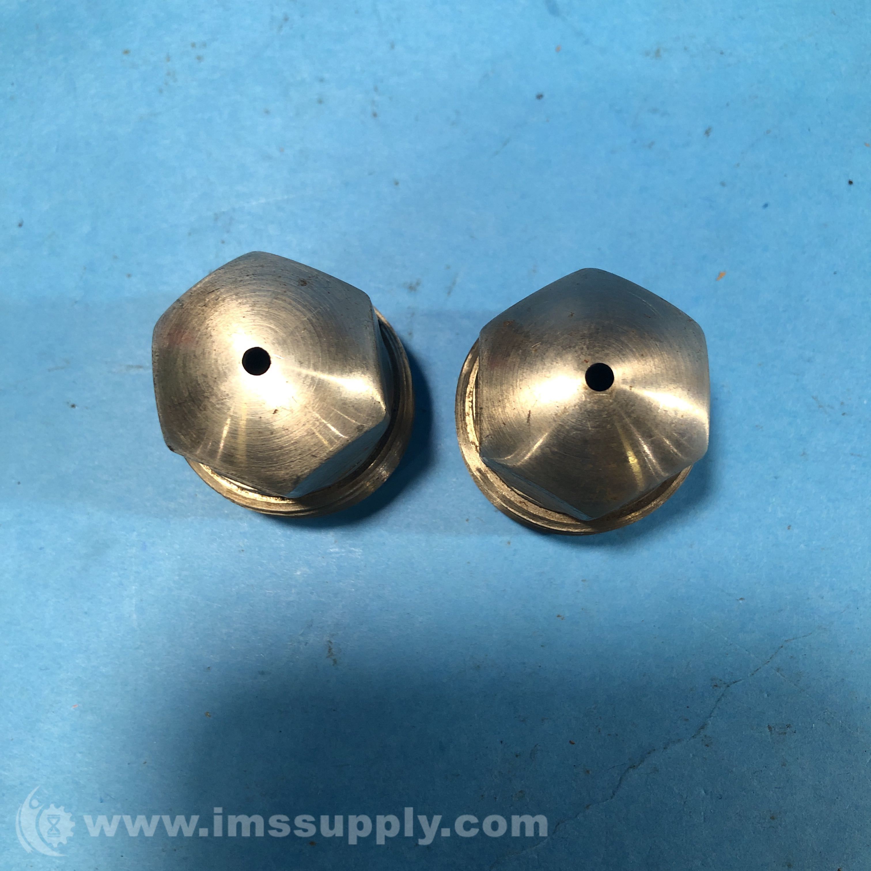 Set of 2 Galvanized Threaded Hex Head Cap Nuts - IMS Supply