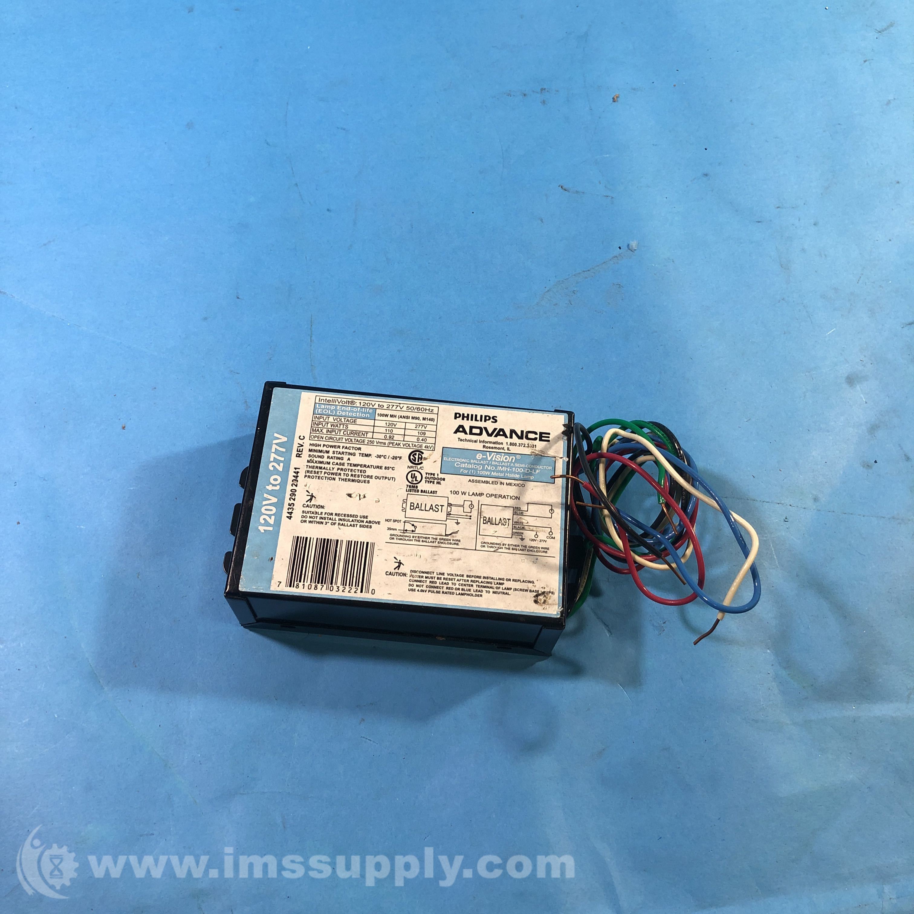 Advance 4435 290 23441 Metal Halide Electronic Ballast - IMS Supply