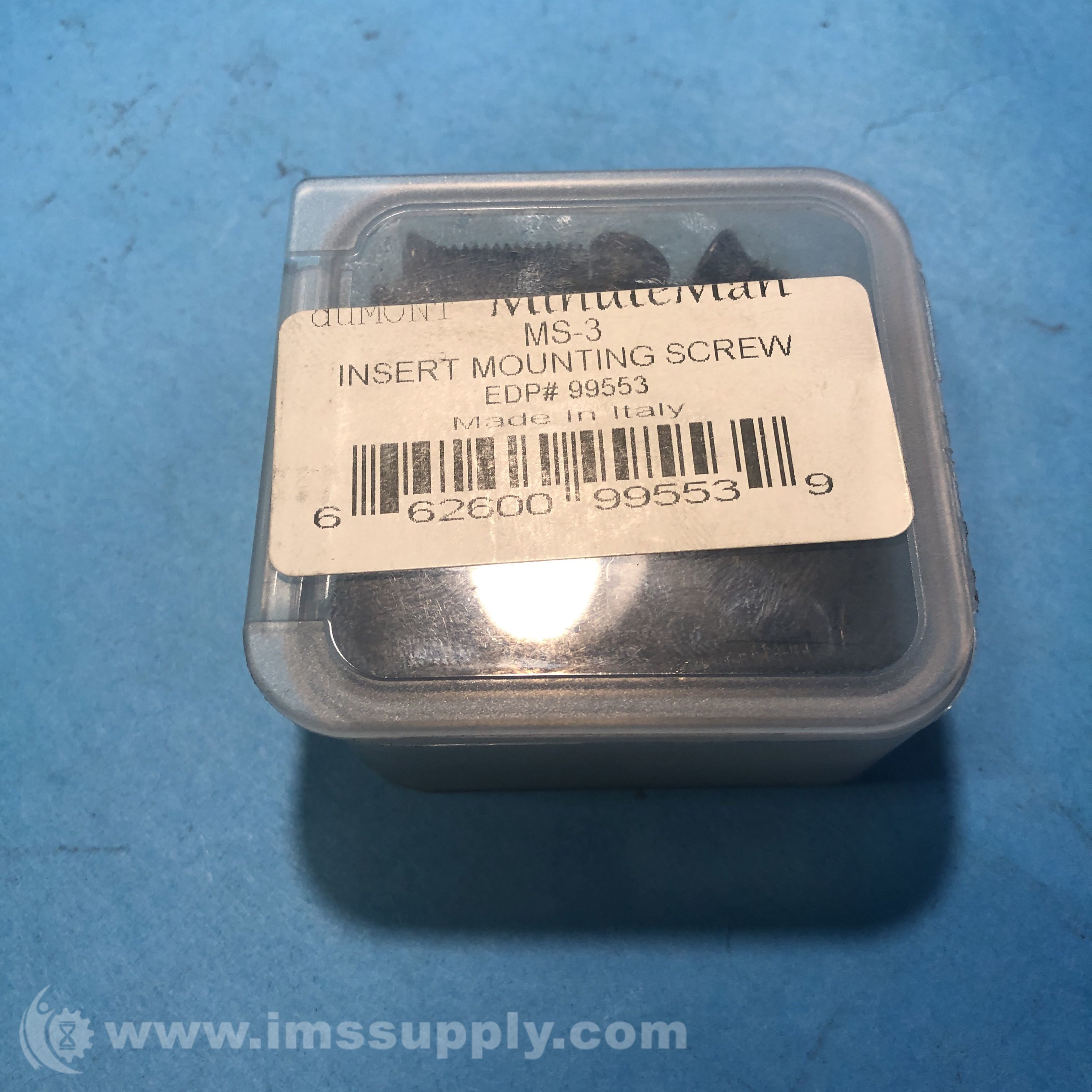 Dumont EDP#99553 Box of 20 Insert Mounting Screw - IMS Supply